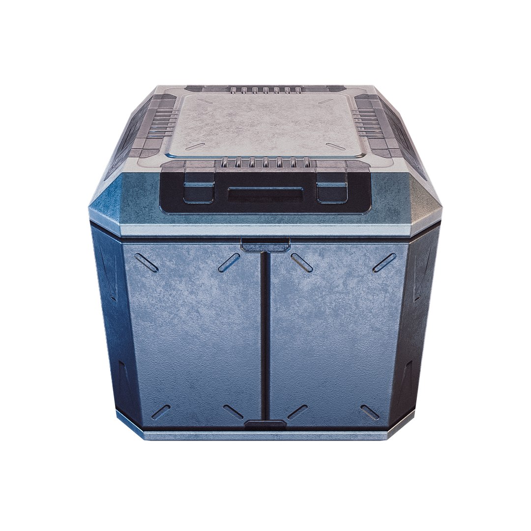 3D Sci-fi Pbr Box Model - TurboSquid 1347063