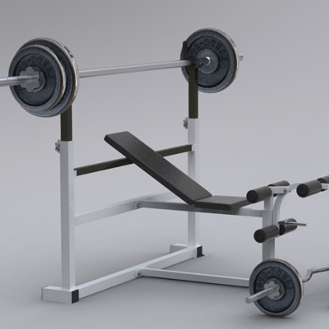 Dumbbell Benchpress Bench 3ds