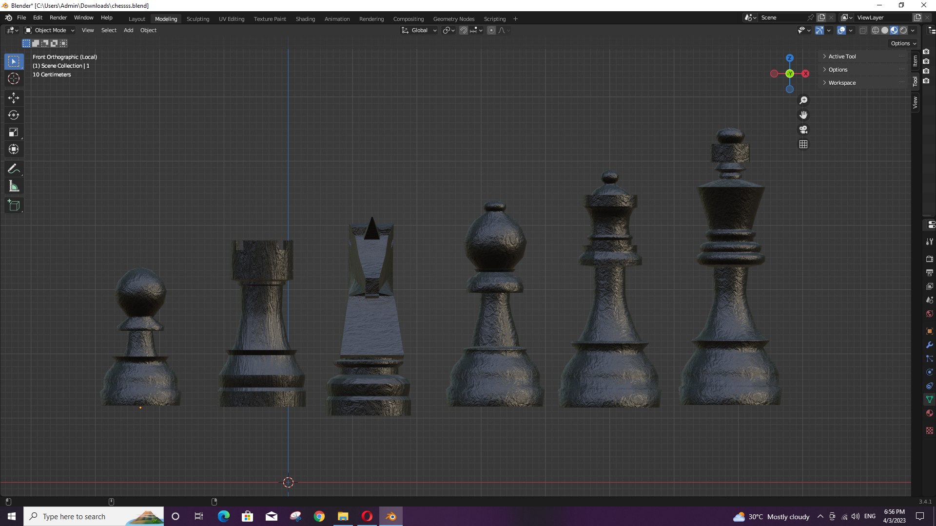 Wooden Chess Set 3D Model - TurboSquid 2036292