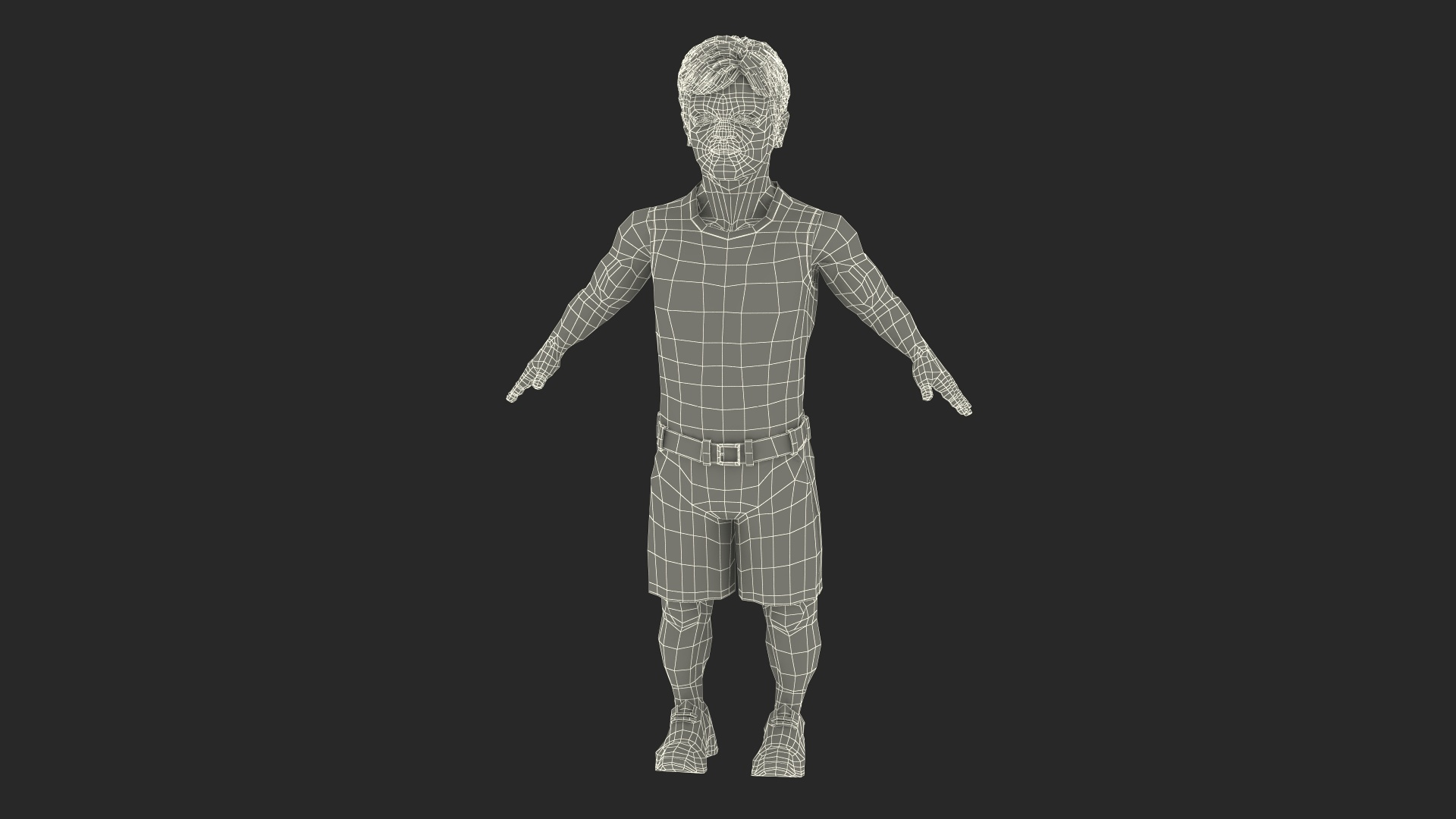 3D Model Character Dwarf Man Summer Style Rigged For Cinema 4D ...