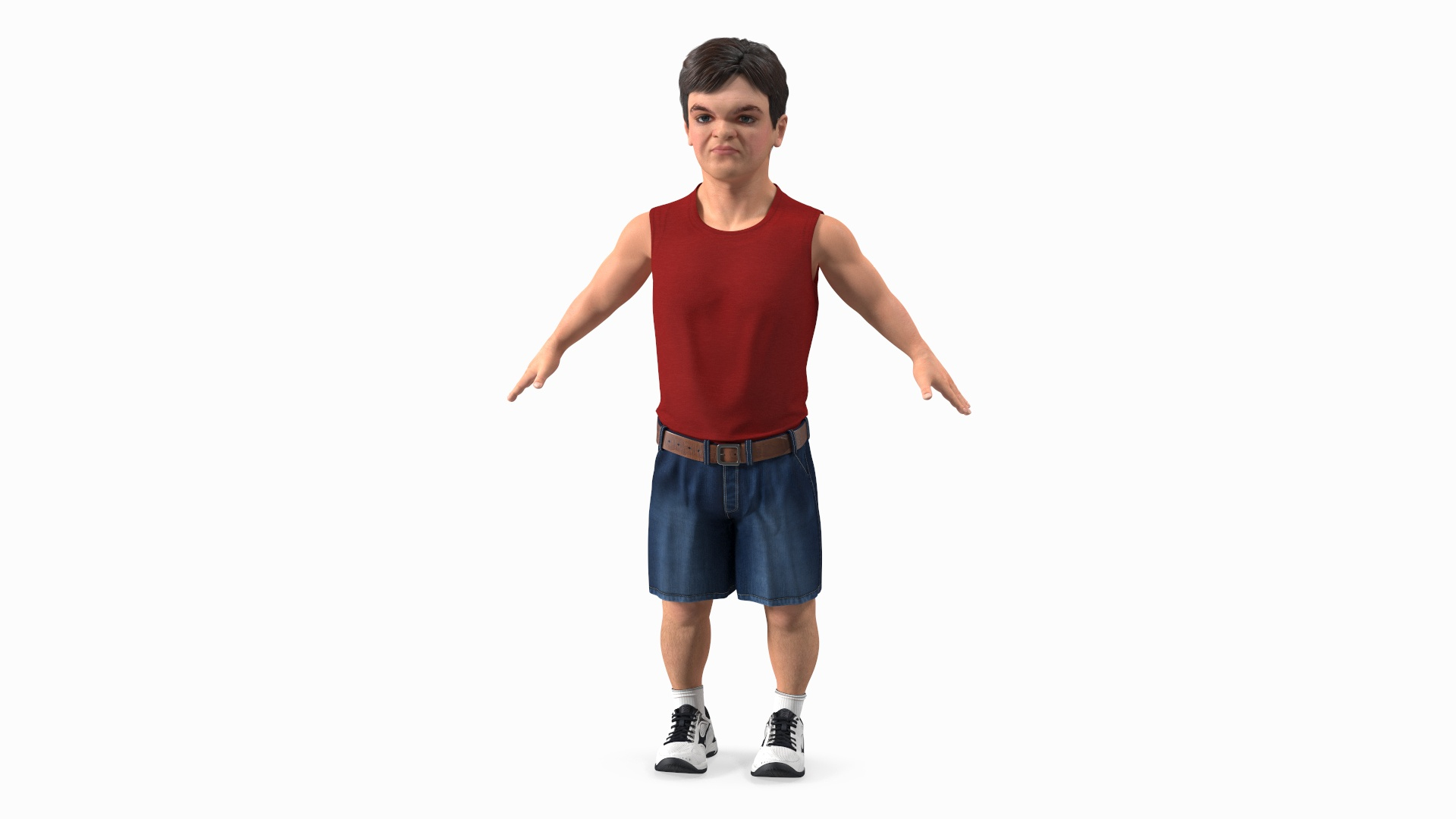 3D Model Character Dwarf Man Summer Style Rigged For Cinema 4D ...