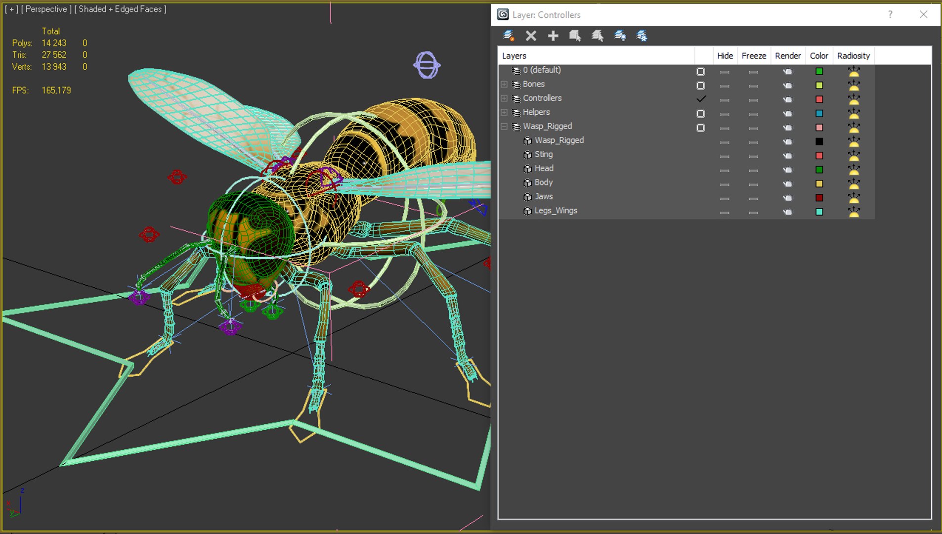 3D wasp rigged - TurboSquid 1311794
