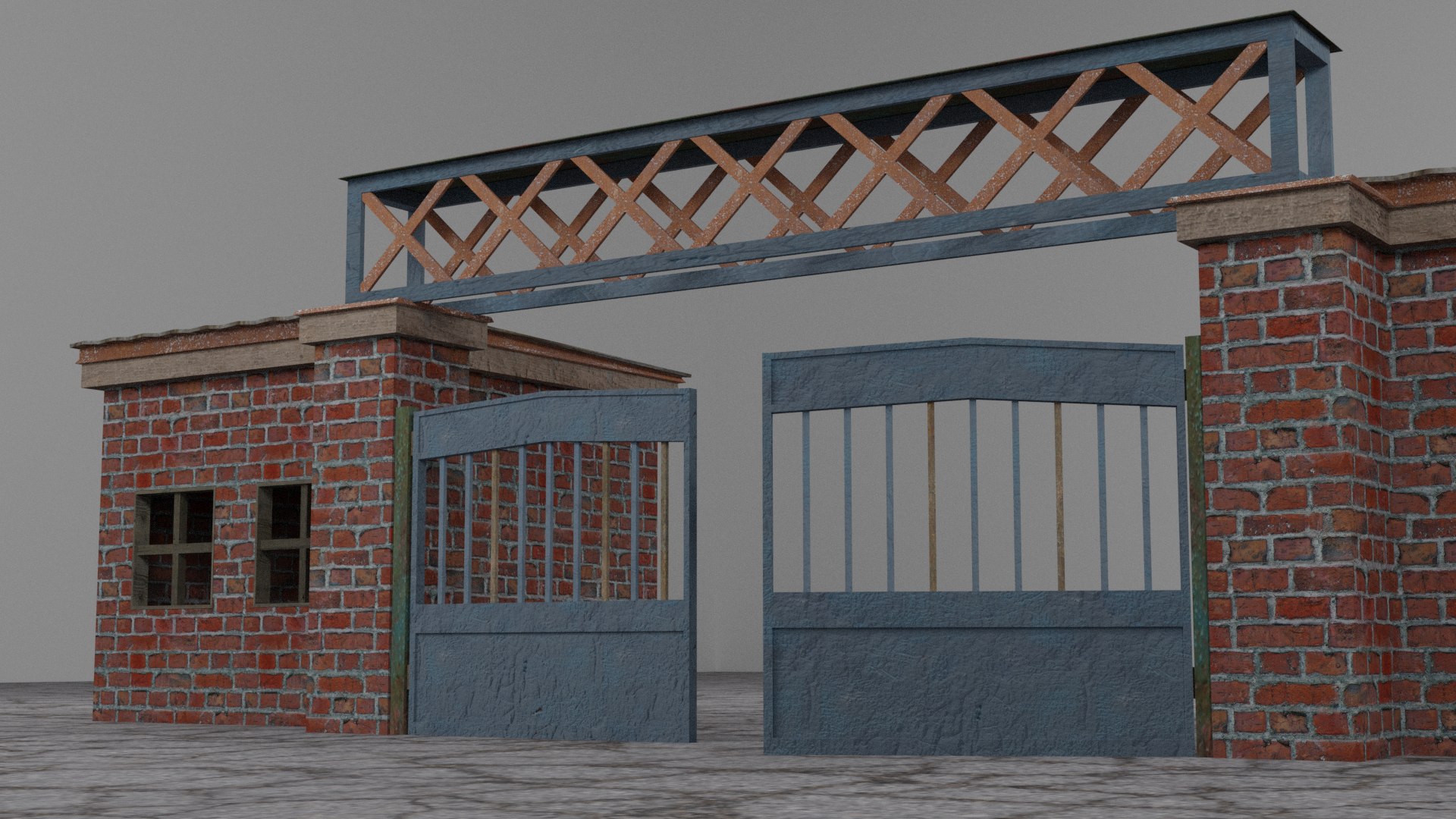 Ruined Buildings Gates 3D Model - TurboSquid 1180851