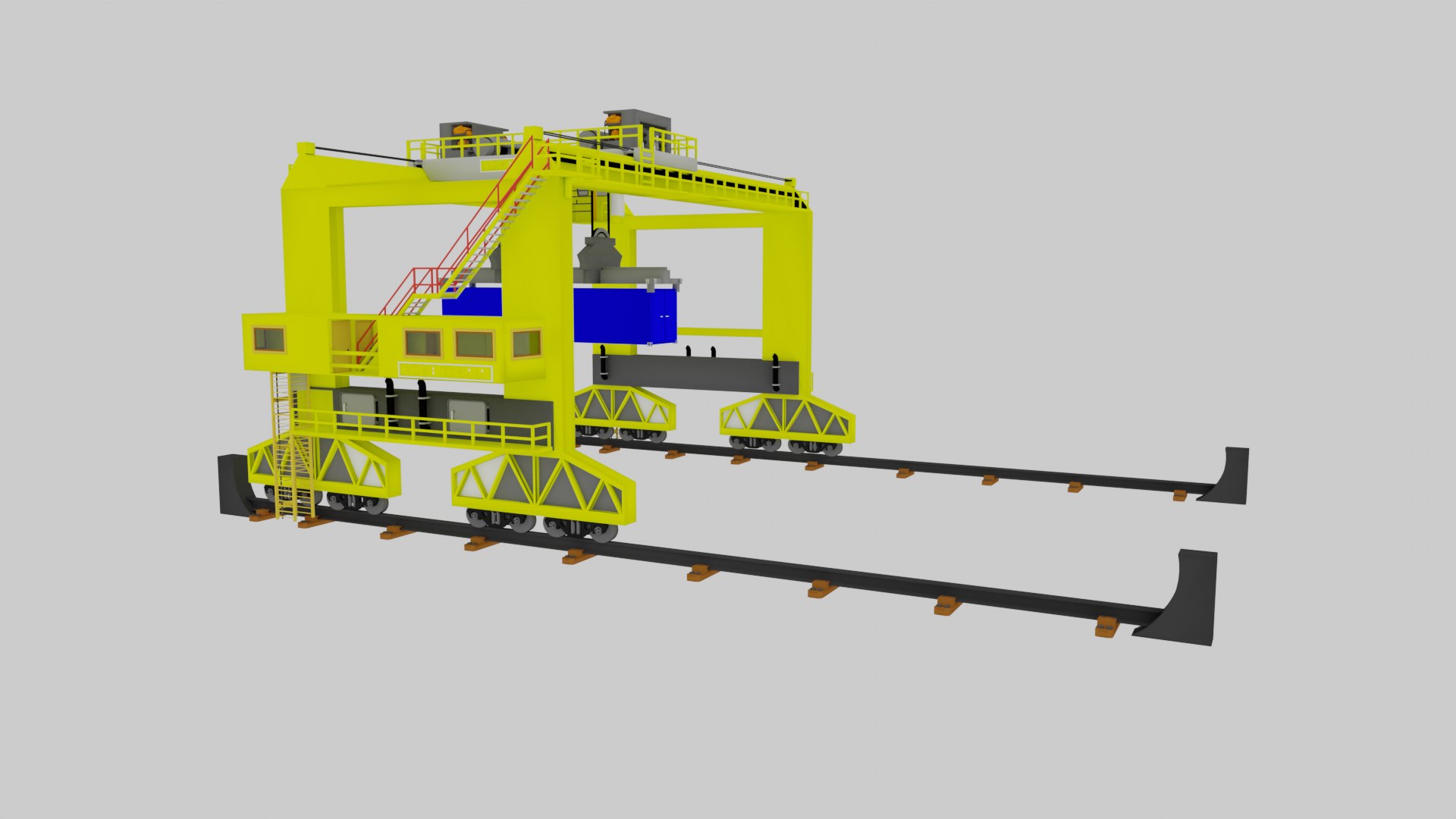 3D Container Cargo Crane Loader Model - TurboSquid 1862450