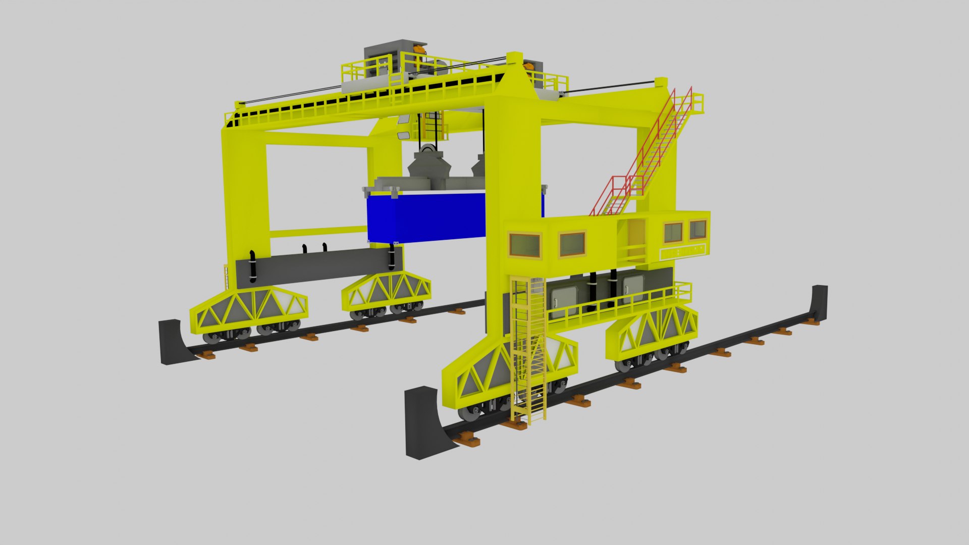 3D Container Cargo Crane Loader Model - TurboSquid 1862450