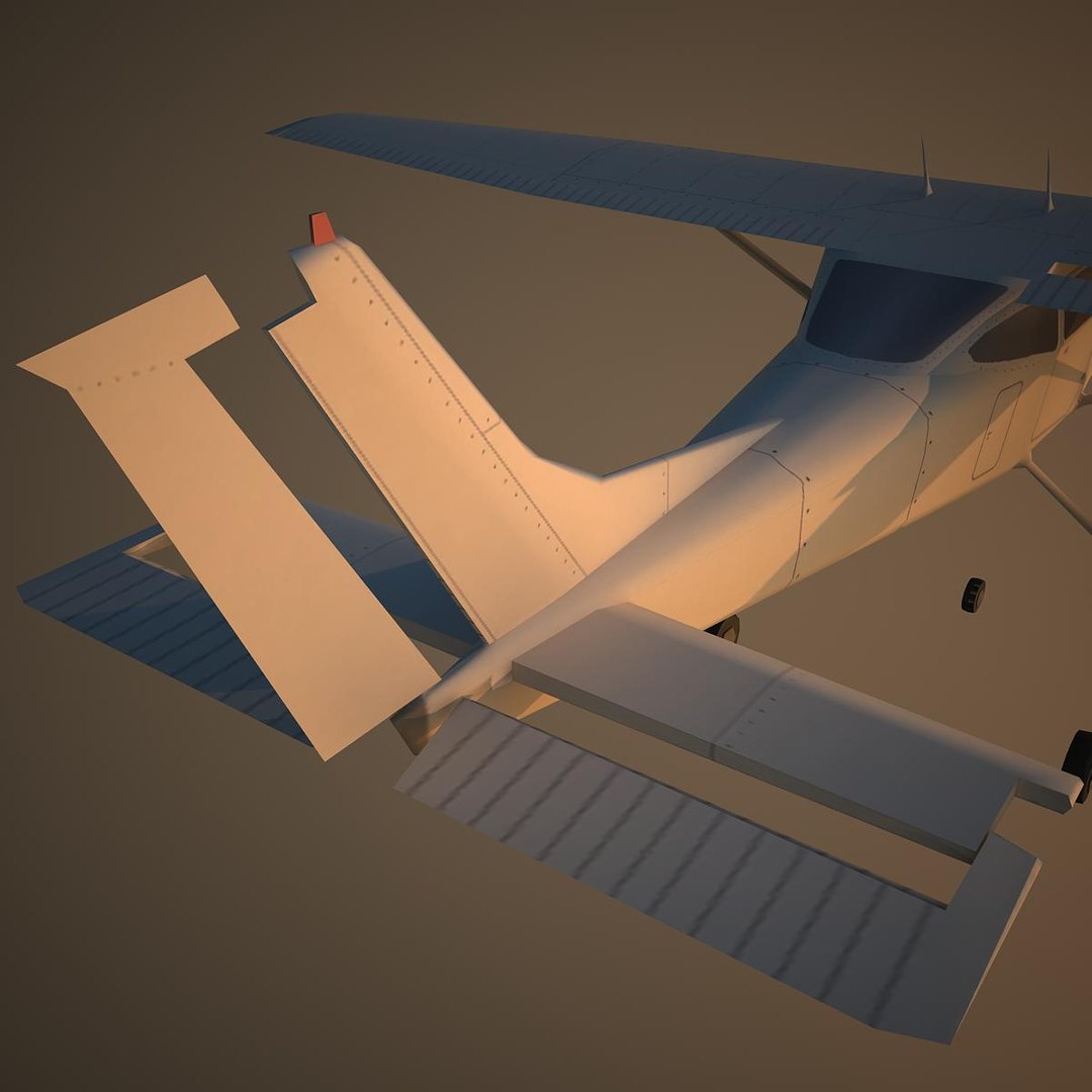 3d Cessna 182 Basic Model