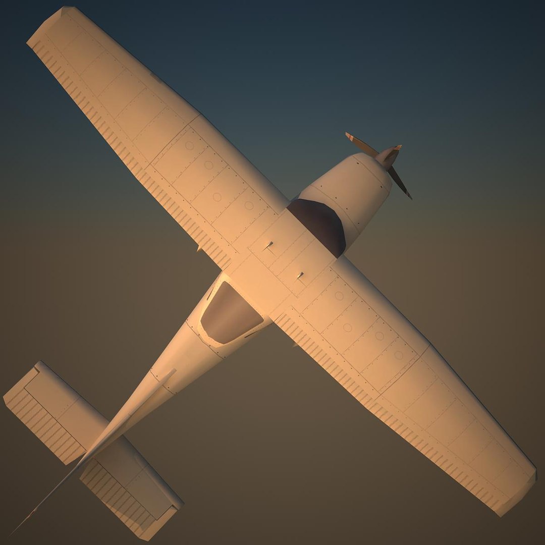 3d Cessna 182 Basic Model