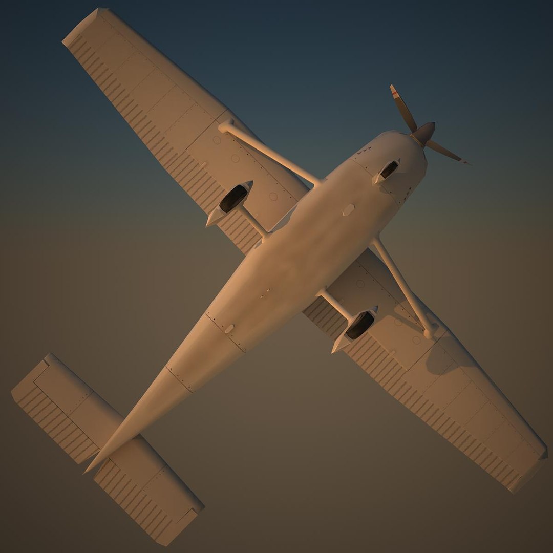 3d Cessna 182 Basic Model