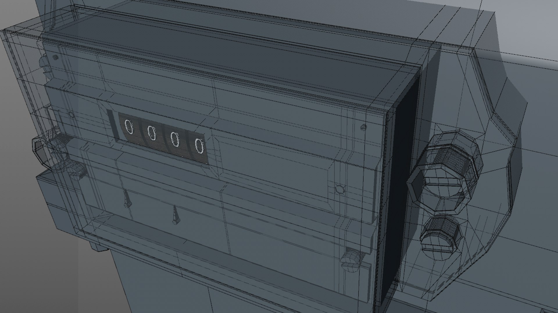 3D Gas Meter Bk-250 Green Model - TurboSquid 1368941