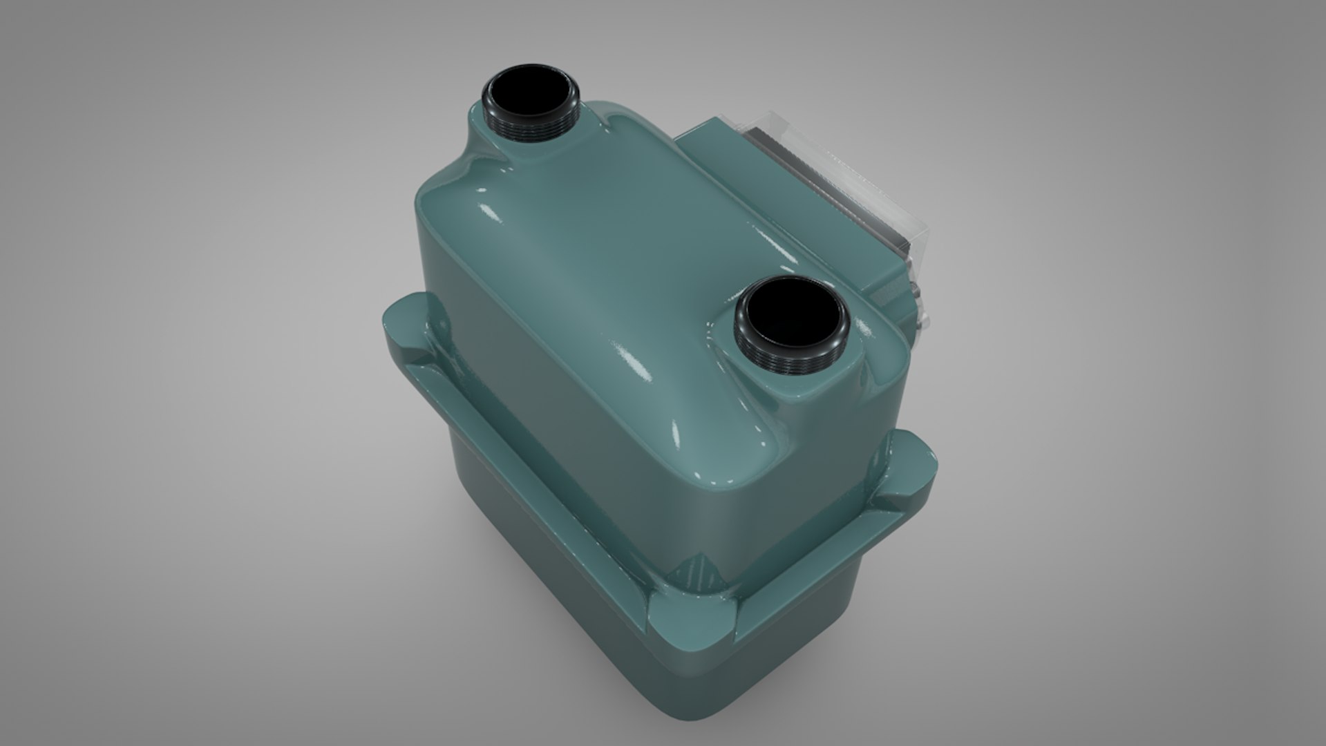 3D Gas Meter Bk-250 Green Model - TurboSquid 1368941