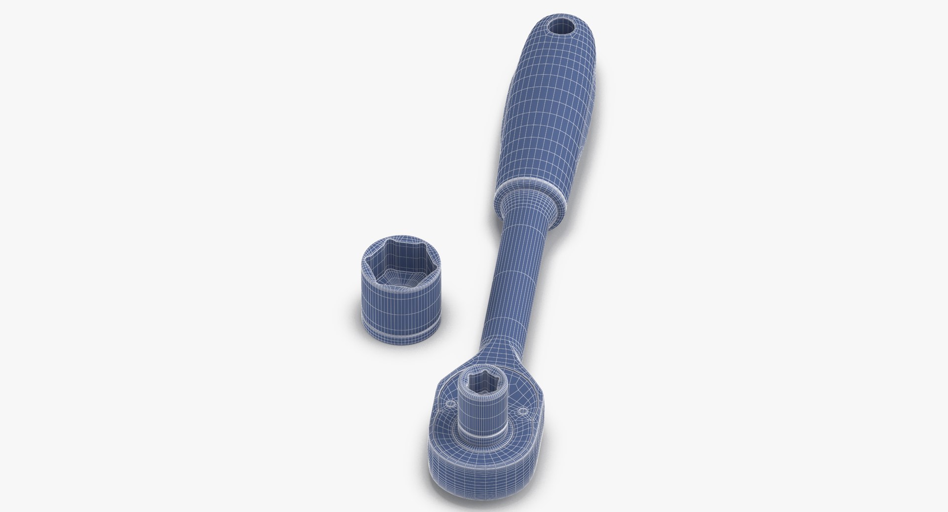 Socket Wrench 3D Model - TurboSquid 1257098