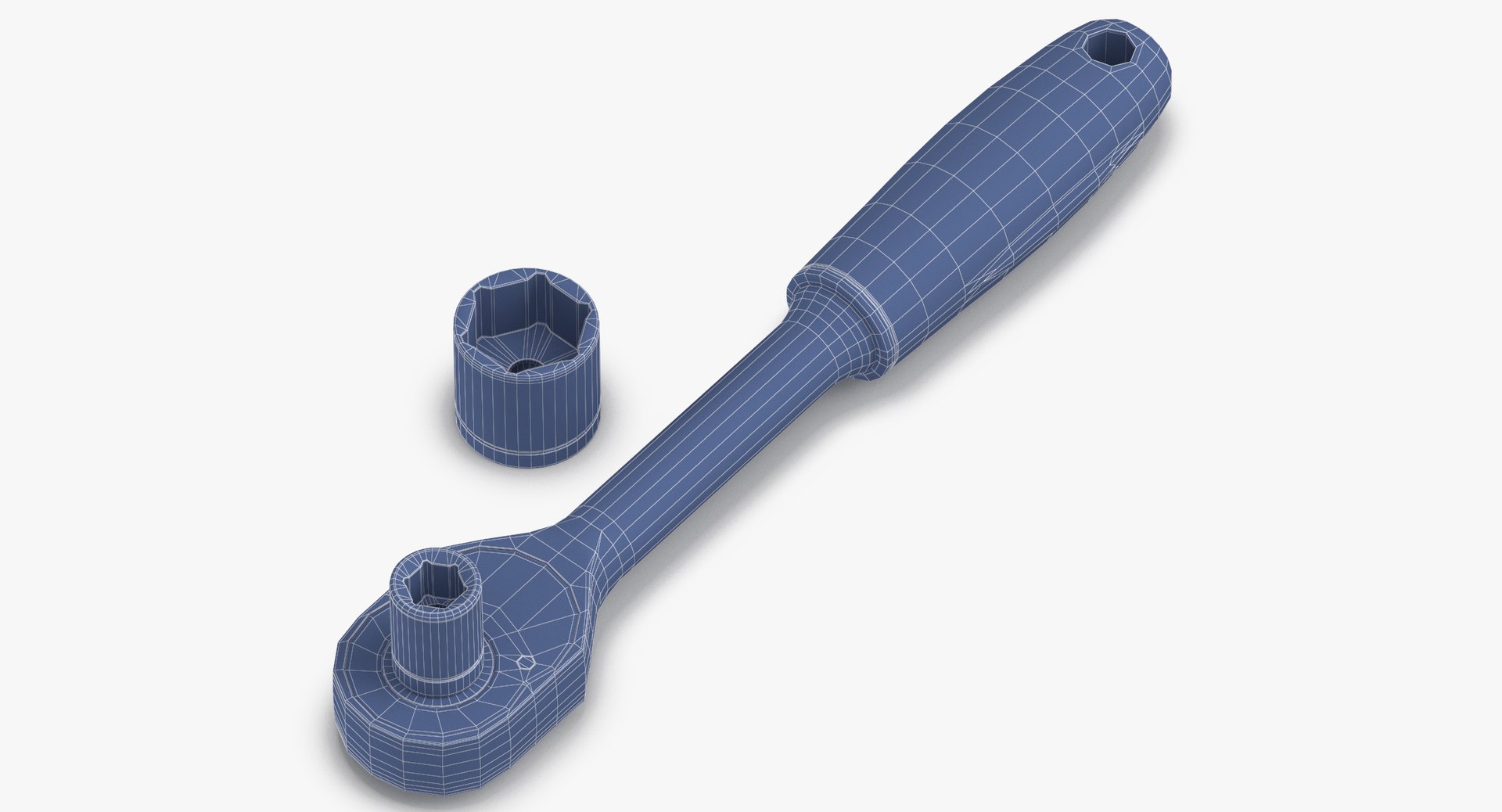 Socket Wrench 3D Model - TurboSquid 1257098