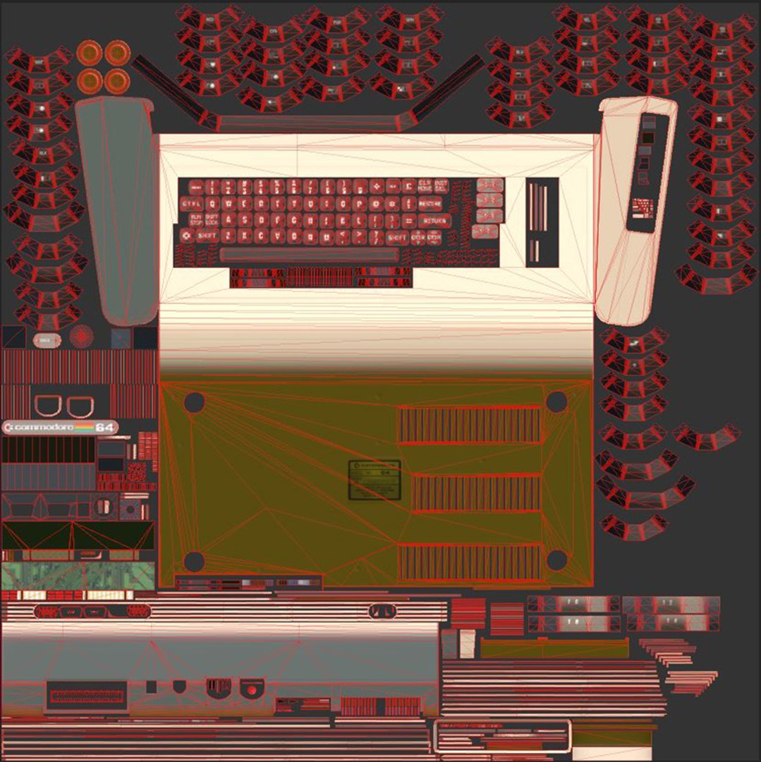 Commodore 64 3D - TurboSquid 2209871