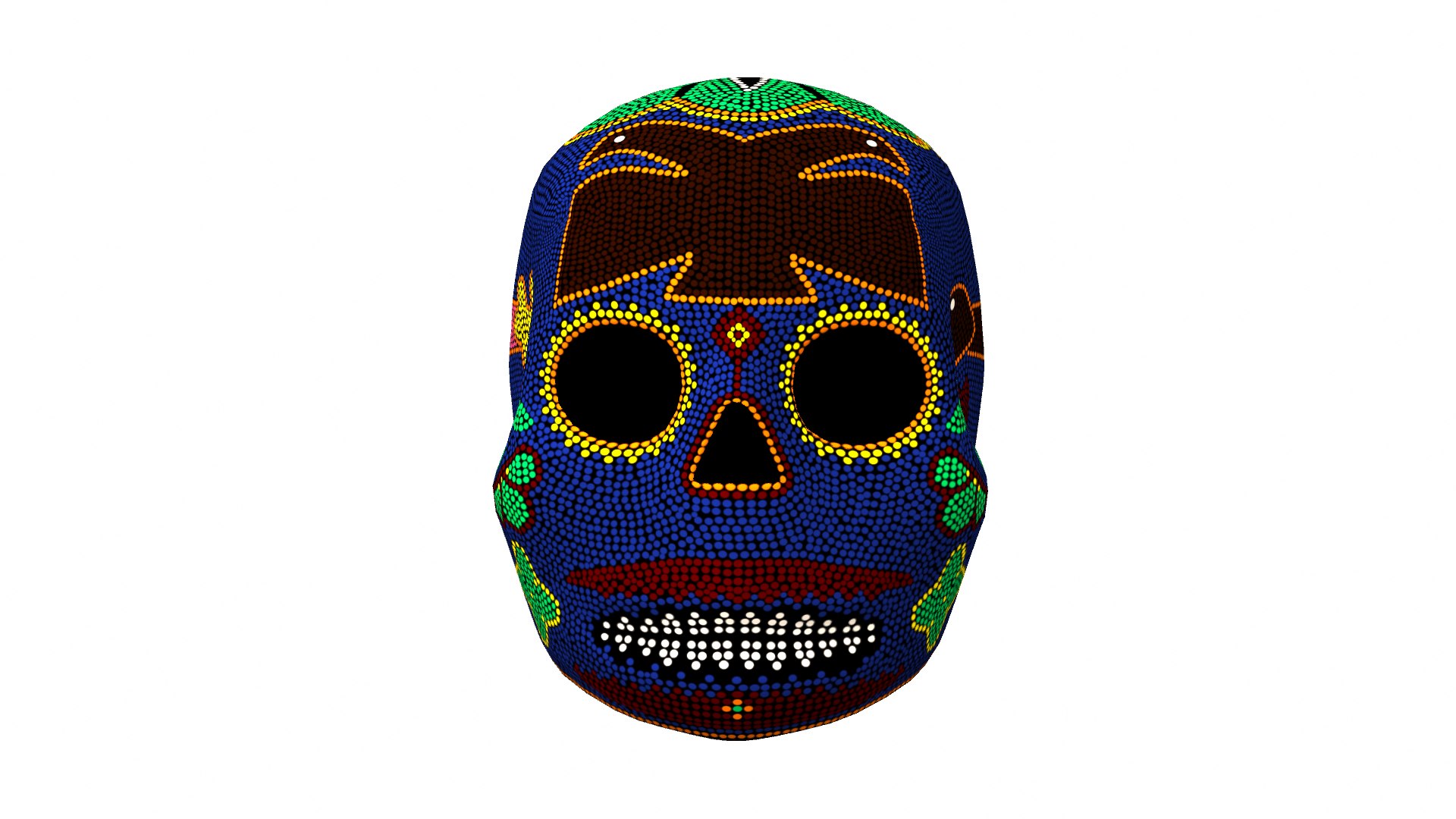 Free 3D Mini Wixarica Skull - TurboSquid 1847613