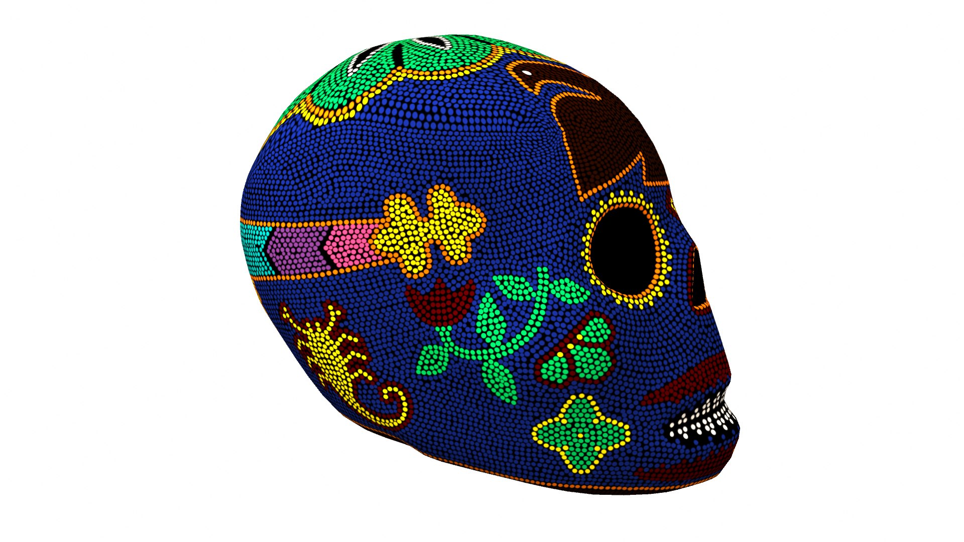 Free 3D Mini Wixarica Skull - TurboSquid 1847613