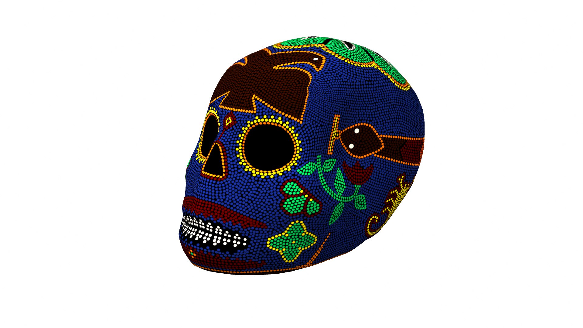 Free 3D Mini Wixarica Skull - TurboSquid 1847613