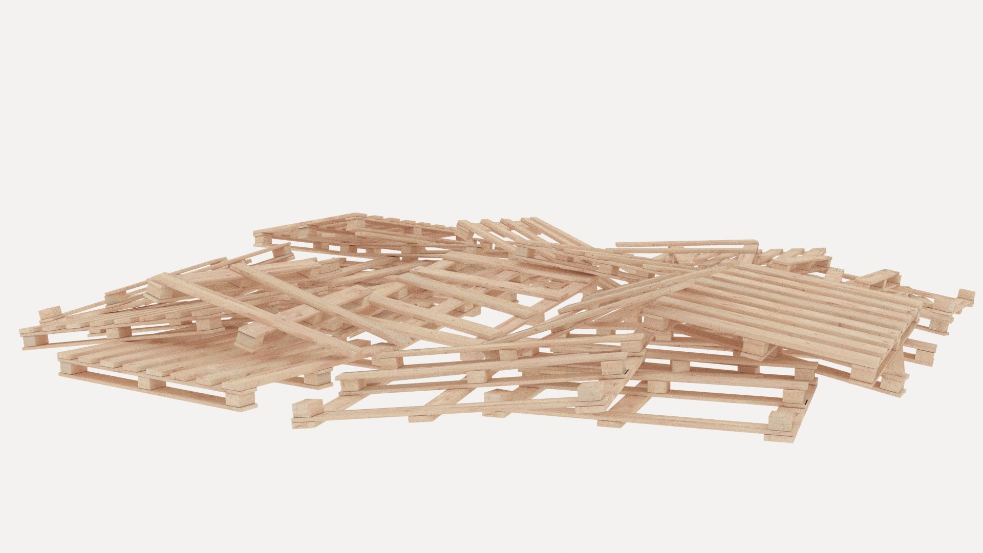 3D Pallet Pile 3 Model - TurboSquid 1949382