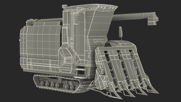 3D rice combine harvester model - TurboSquid 1508634