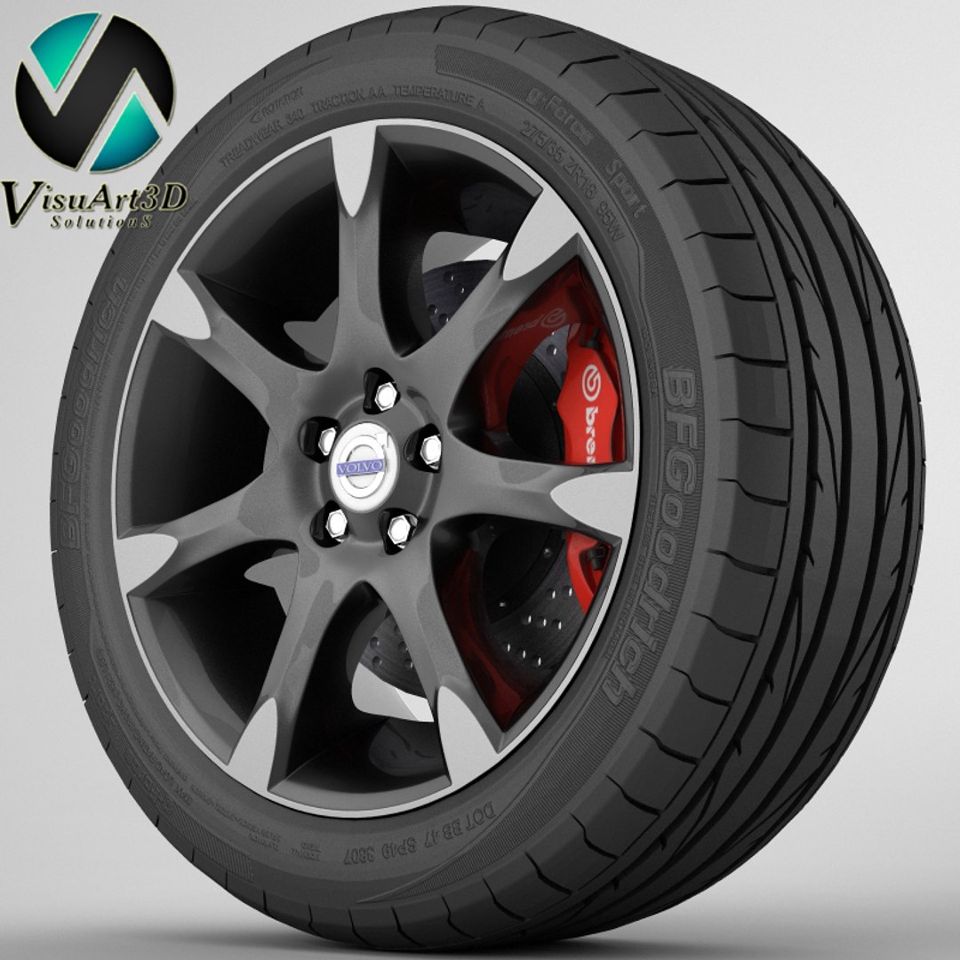 3d Model S60 Rim Tyre