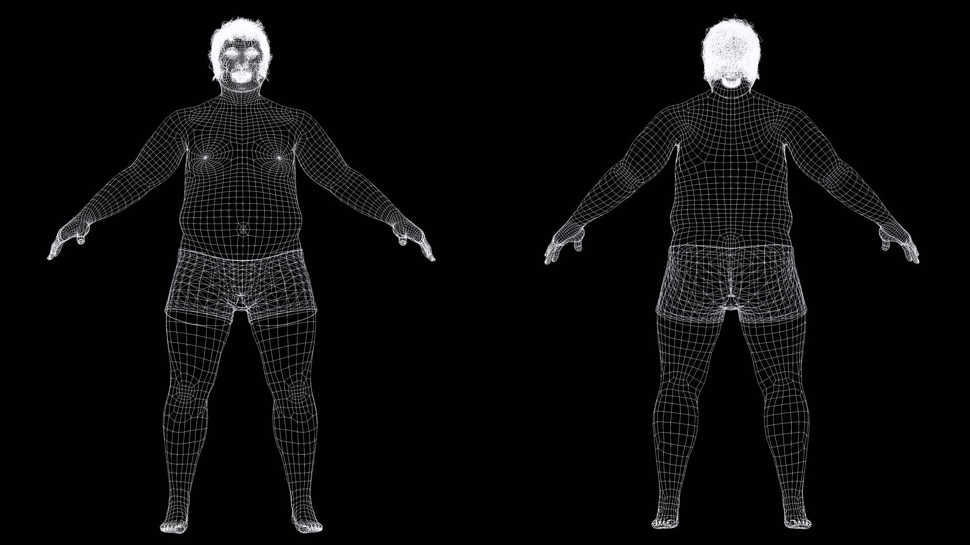 3D Realistic Asian Fat Man Low-poly - TurboSquid 2230089