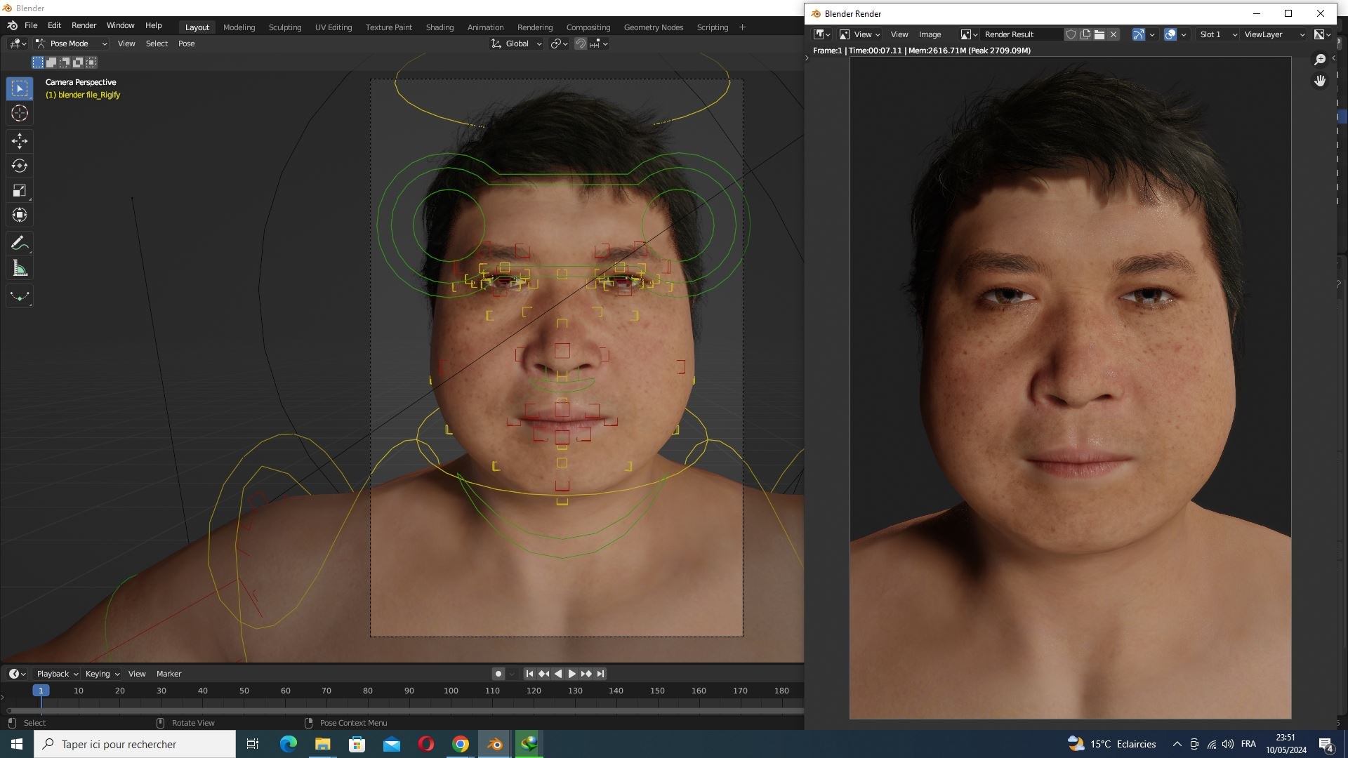 3D Realistic Asian Fat Man Low-poly - TurboSquid 2230089
