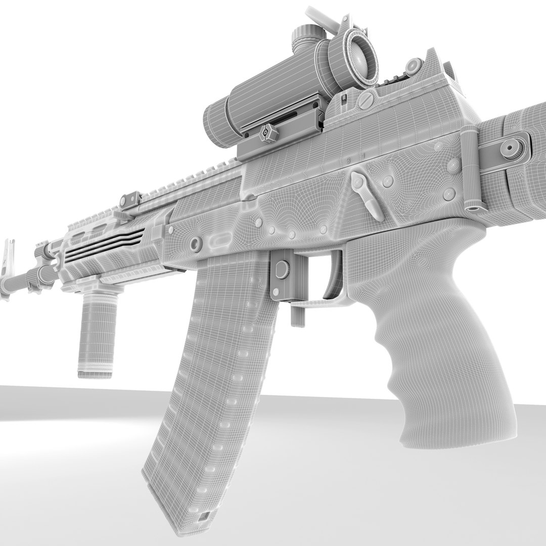 Kalashnikov Ak-12 Newest 01 3d Model