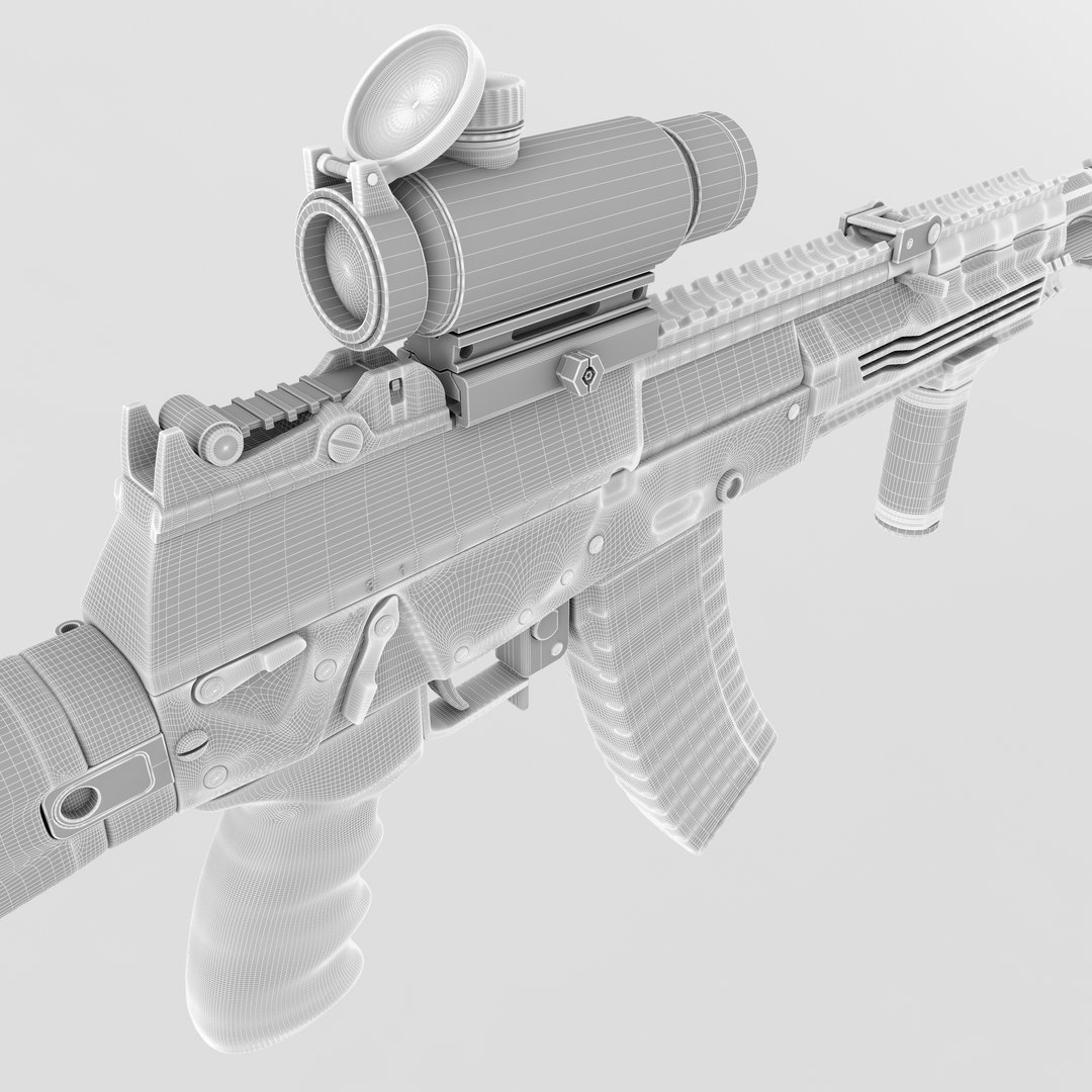 Kalashnikov Ak-12 Newest 01 3d Model