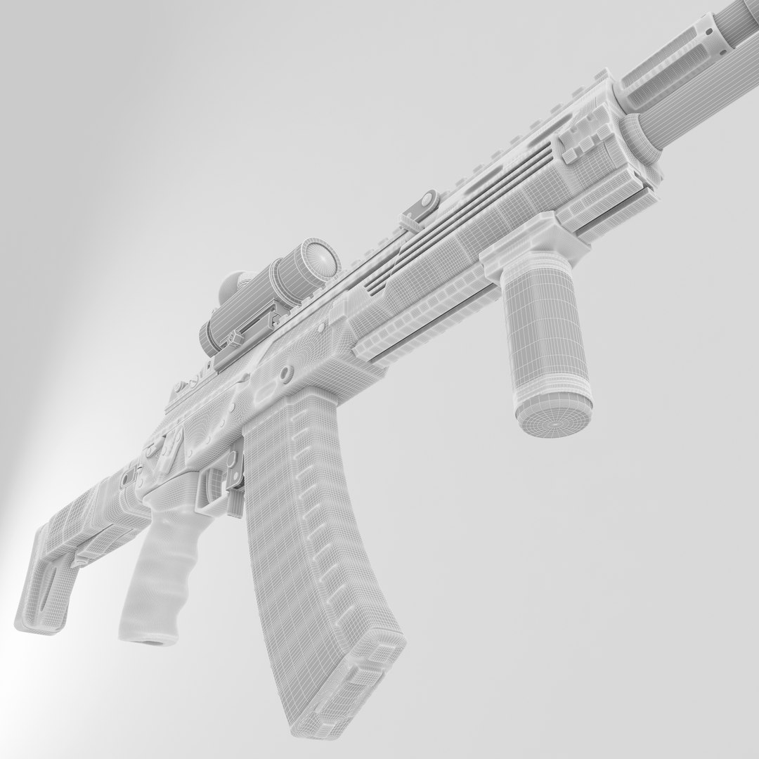 Kalashnikov Ak-12 Newest 01 3d Model
