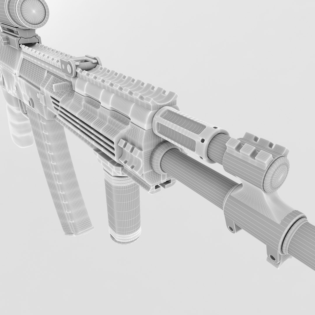 Kalashnikov Ak-12 Newest 01 3d Model