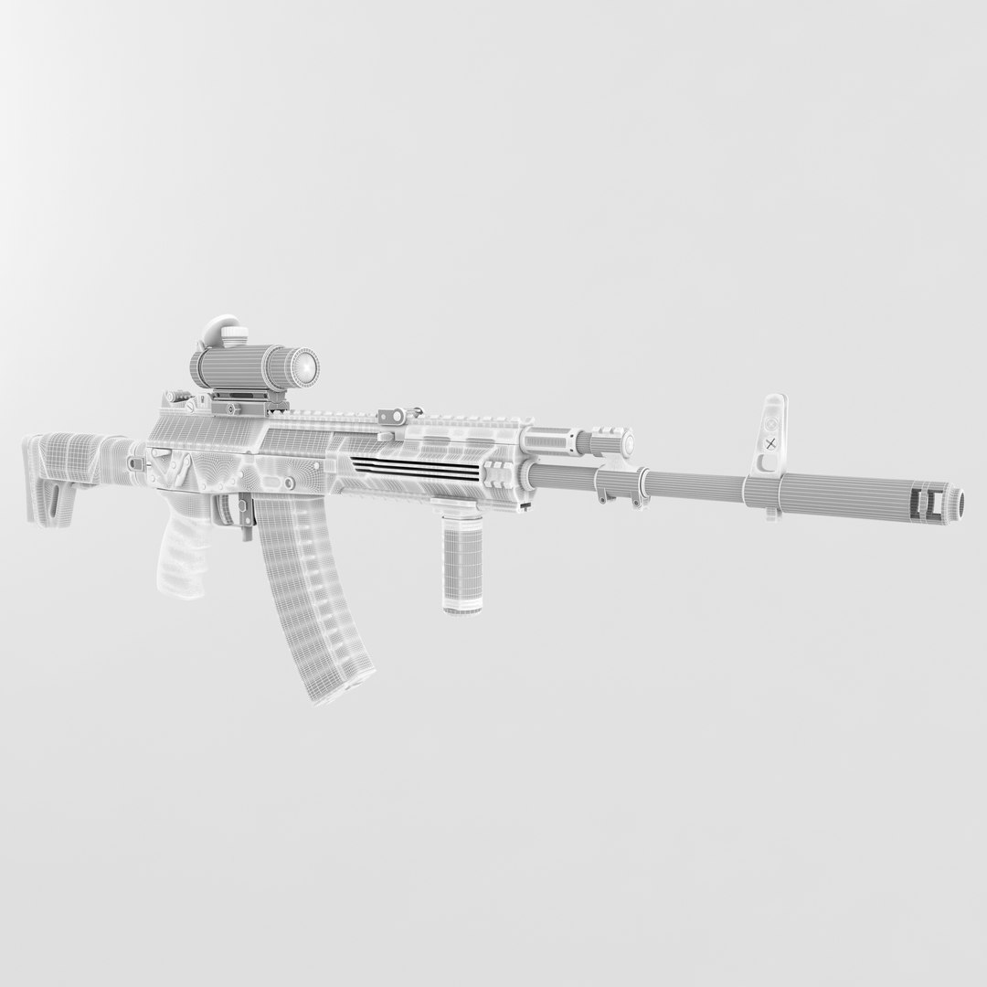 Kalashnikov Ak-12 Newest 01 3d Model