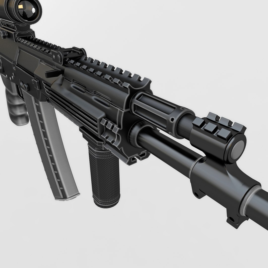 Kalashnikov Ak-12 Newest 01 3d Model