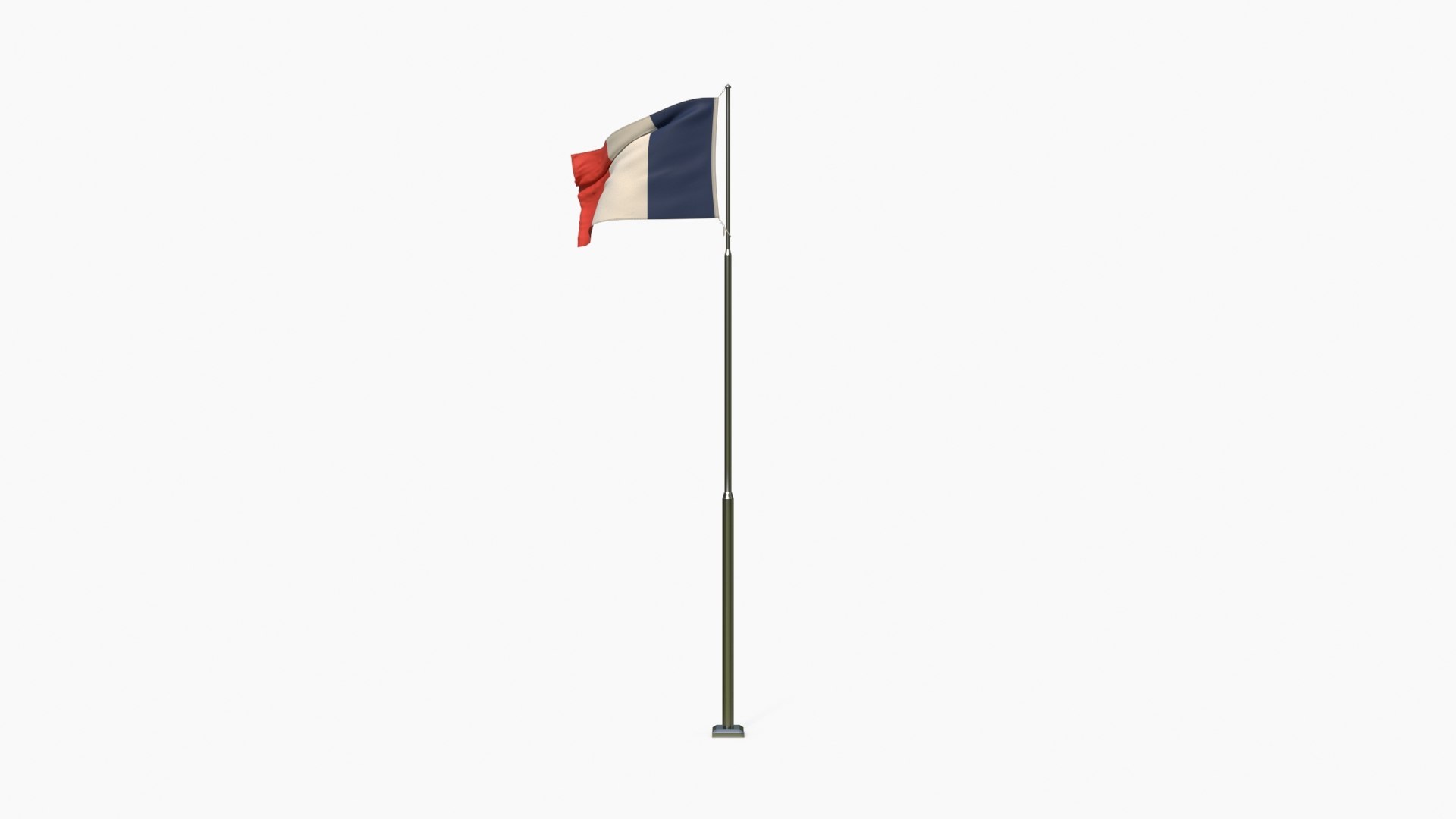 Animated France Flag 3D model - TurboSquid 1794761