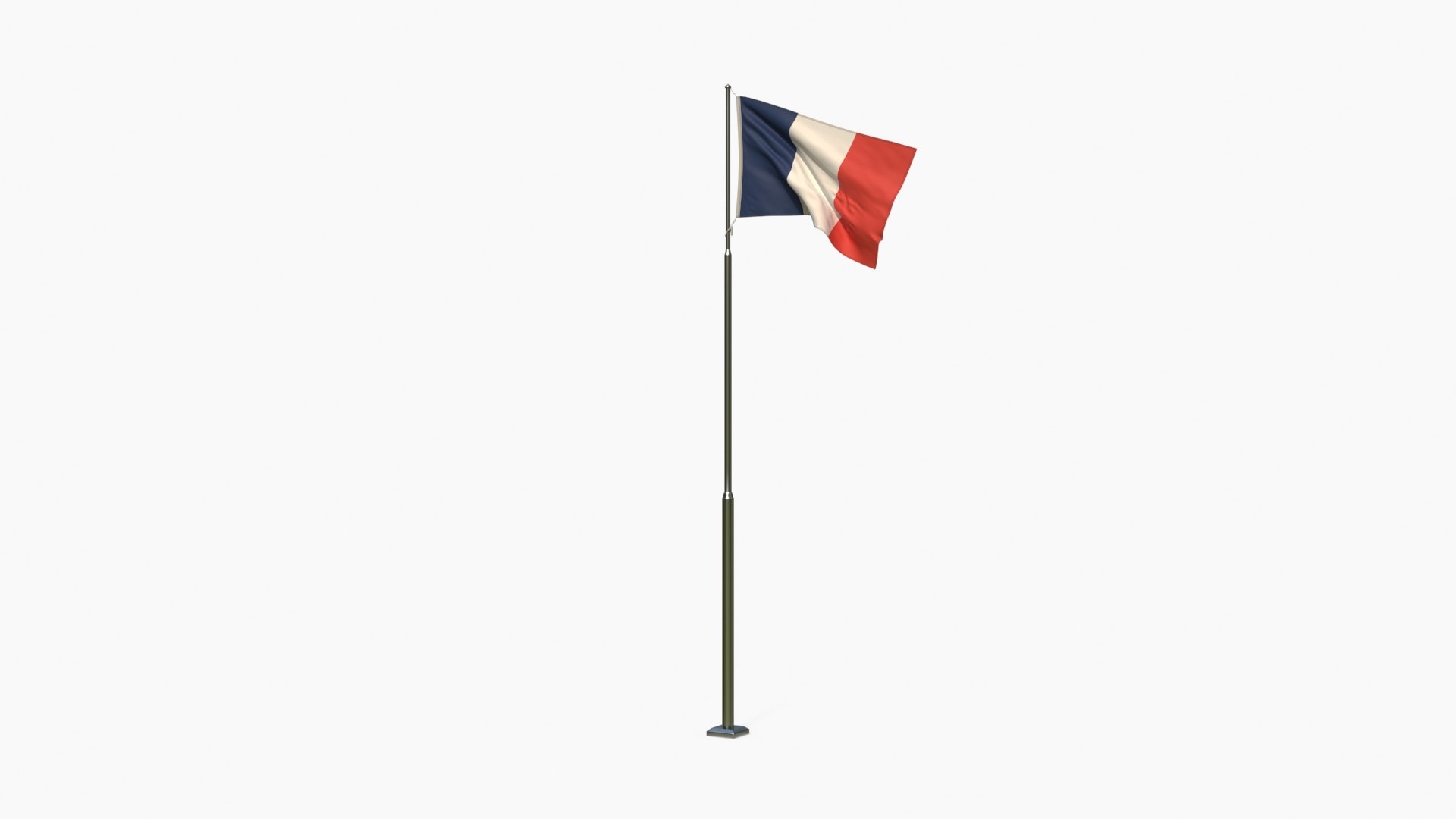 Animated France Flag 3D model - TurboSquid 1794761