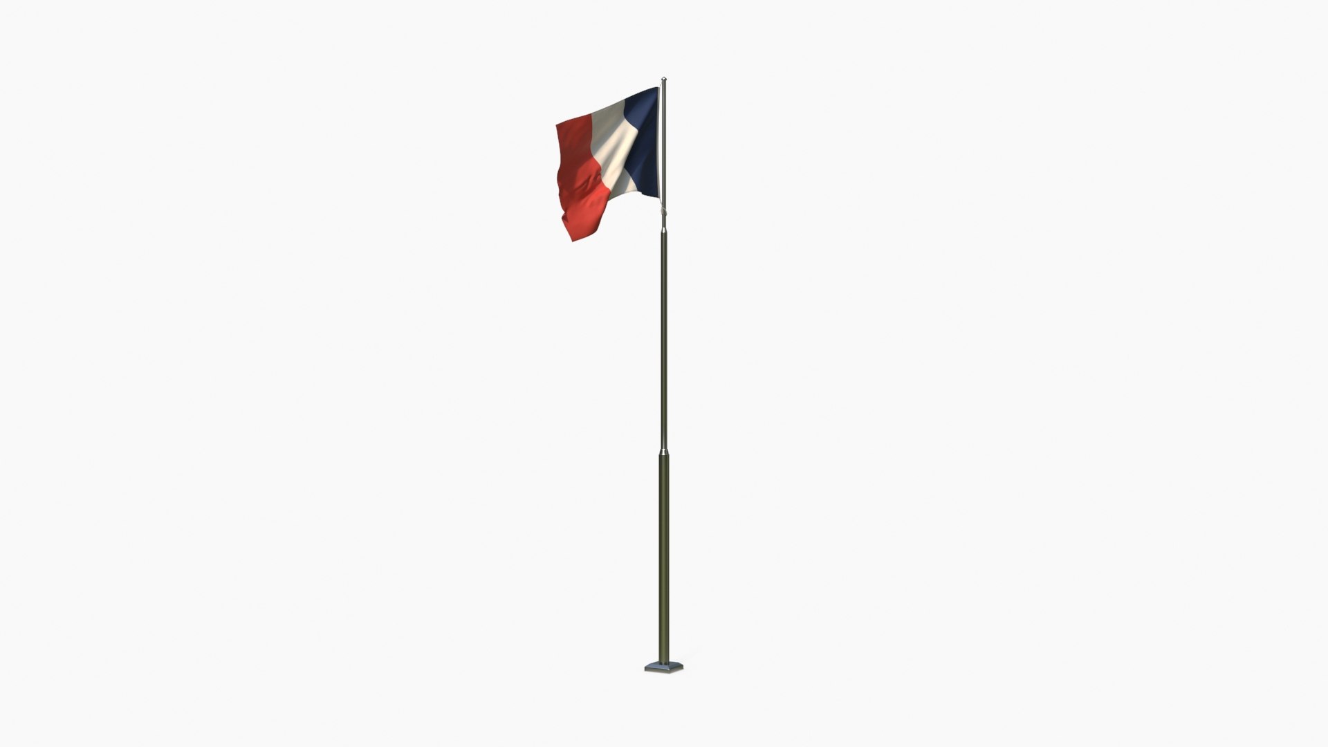 Animated France Flag 3D model - TurboSquid 1794761