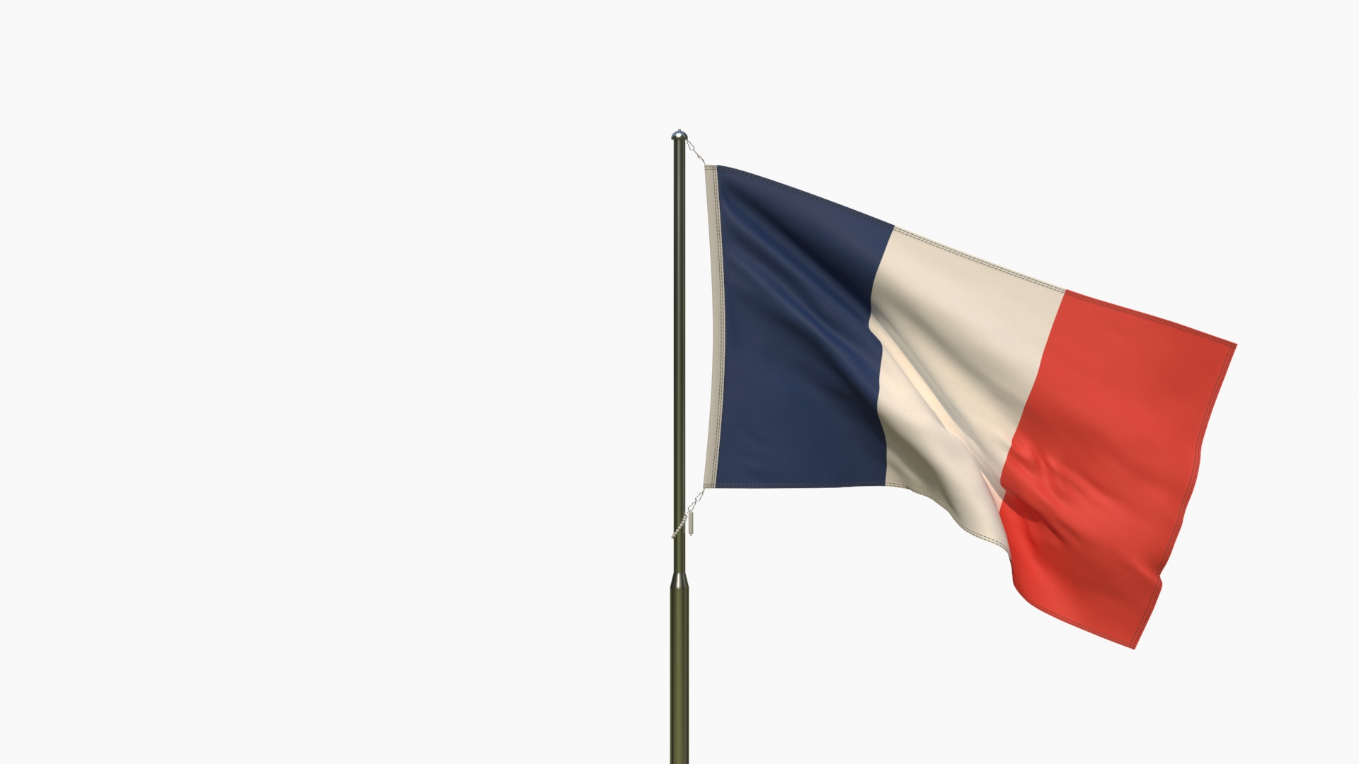 French Flag Waving Animation