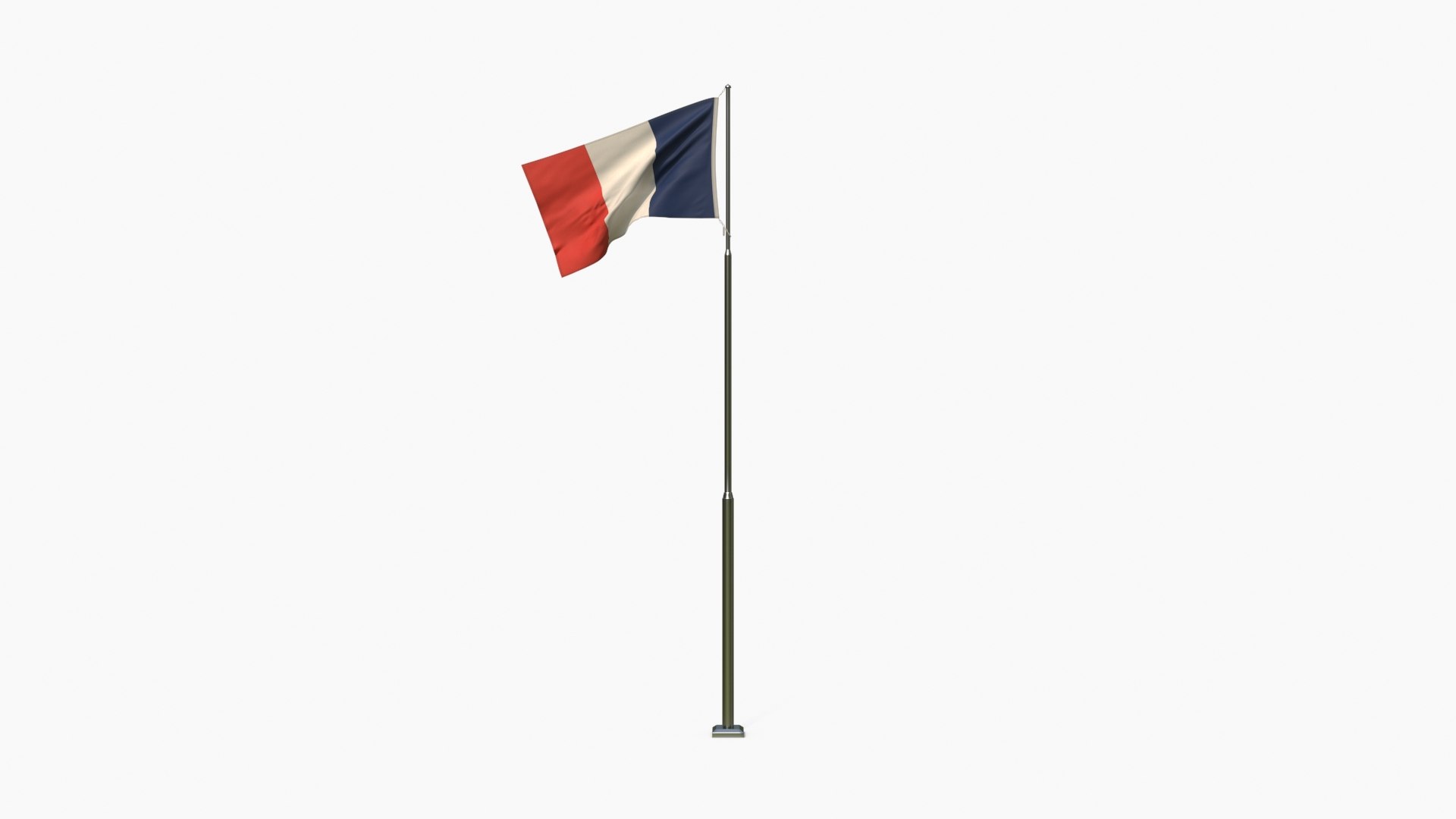 Animated France Flag 3D model - TurboSquid 1794761