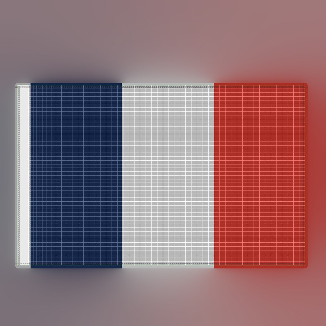Animated France Flag 3D model - TurboSquid 1794761
