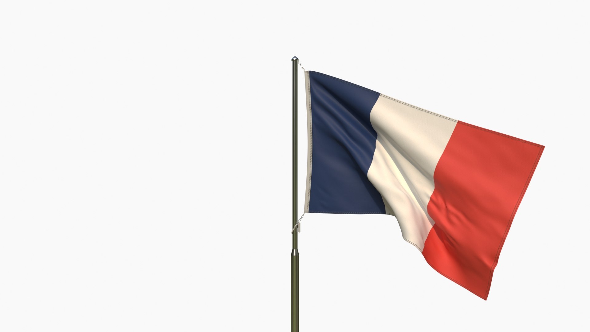 Animated France Flag 3D model - TurboSquid 1794761