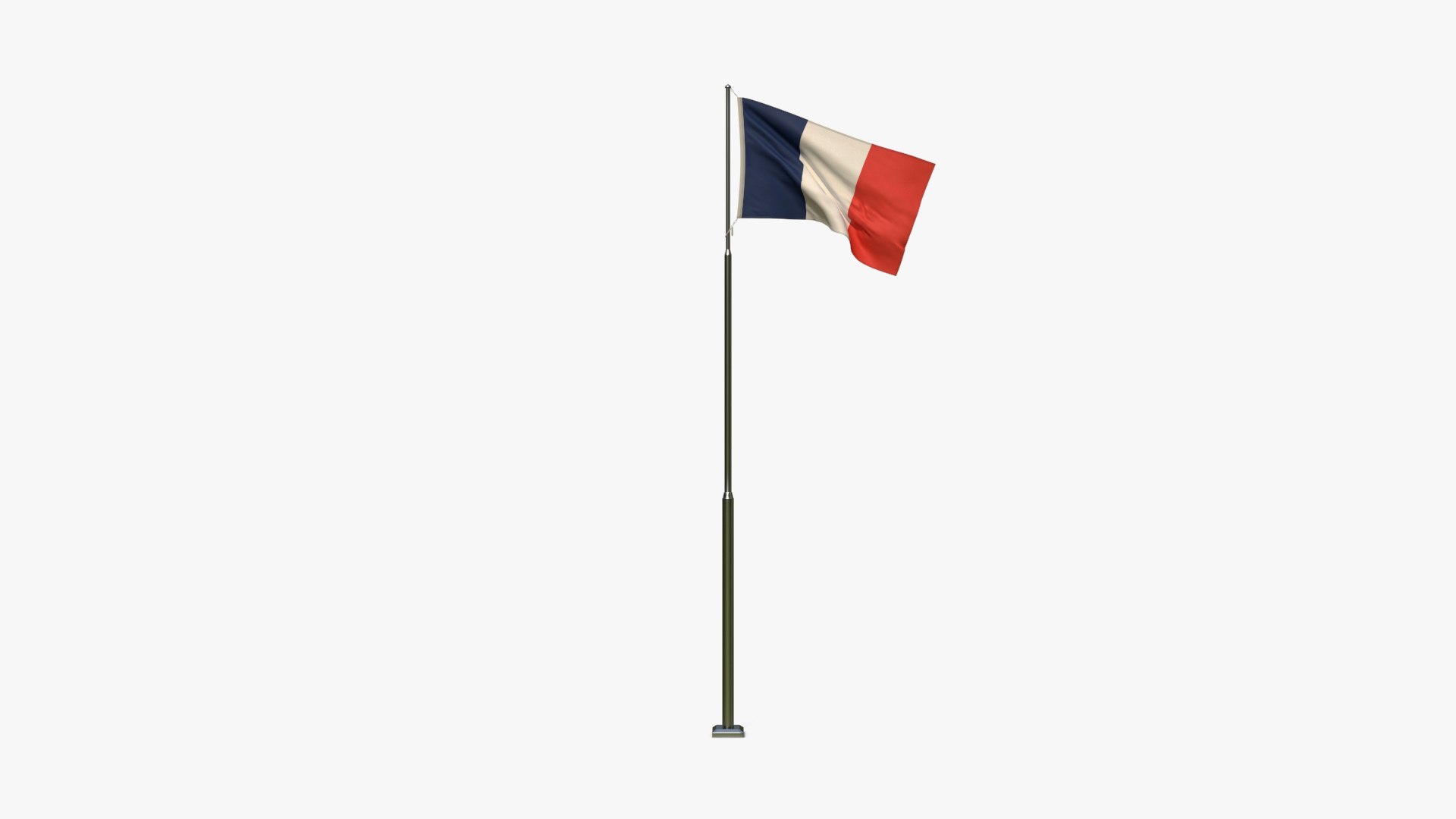 Animated France Flag 3D model - TurboSquid 1794761