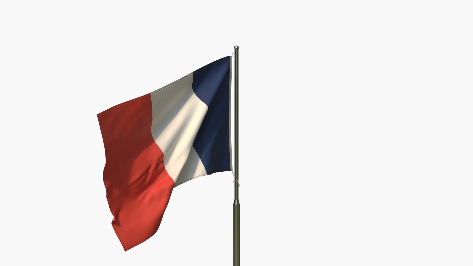Animated France Flag 3D model - TurboSquid 1794761