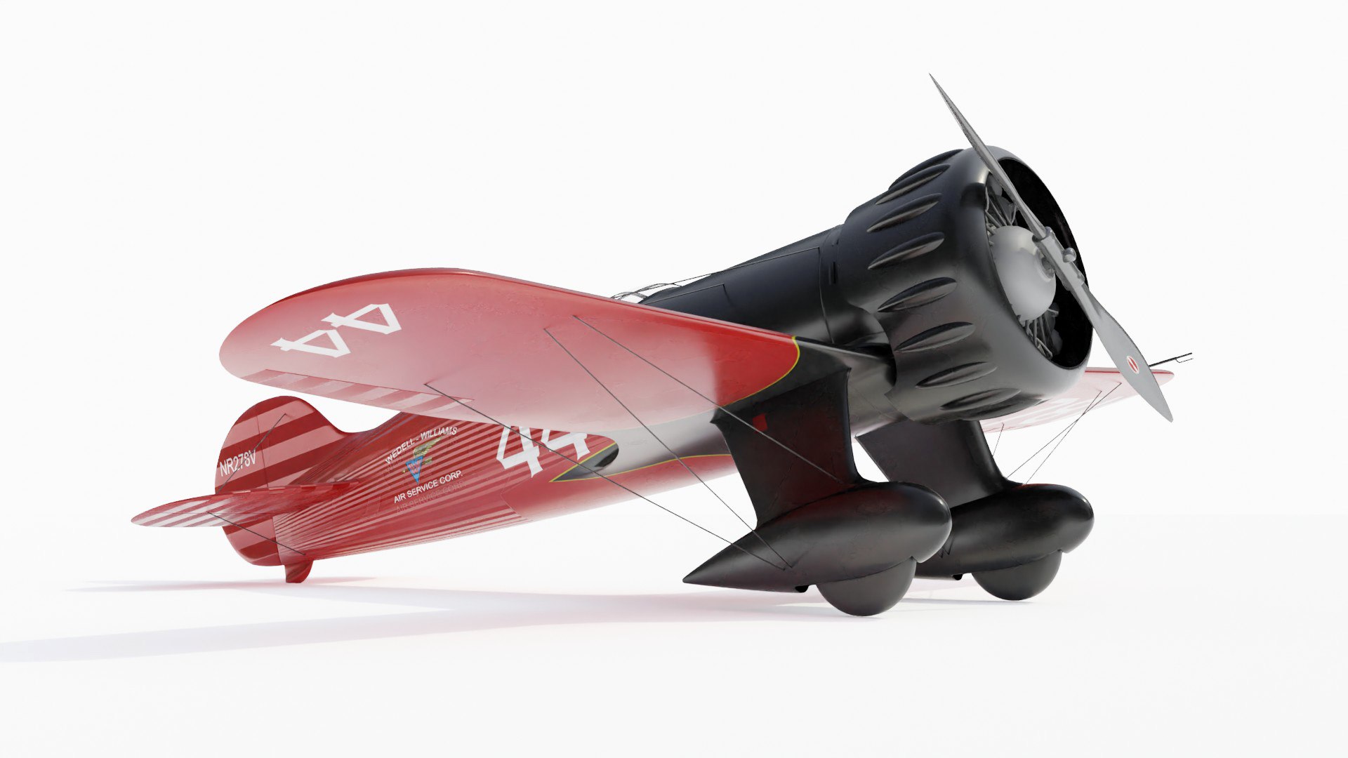 Wedell Williams Model 44 Number 44 3D Model - TurboSquid 2027033