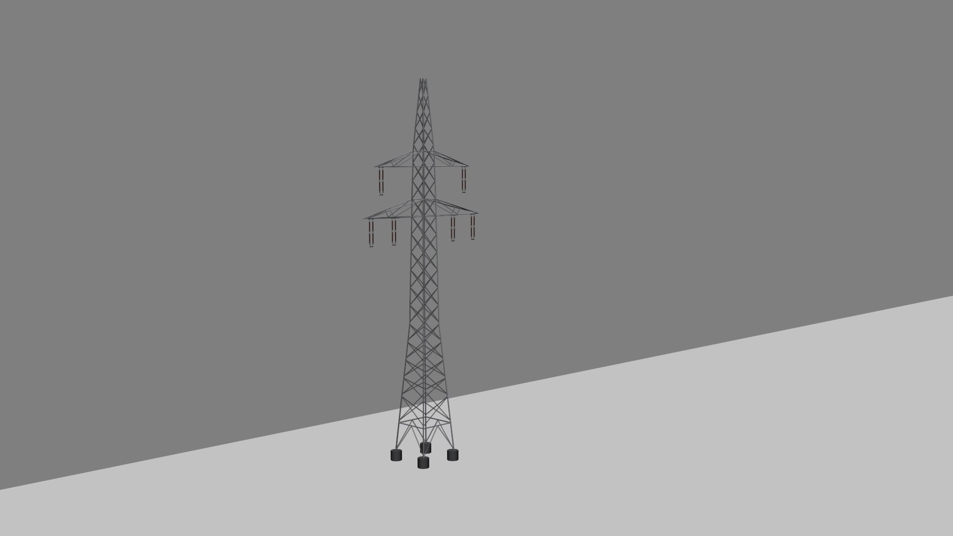 Angle Pylon Low Poly 3D Model - TurboSquid 1969538