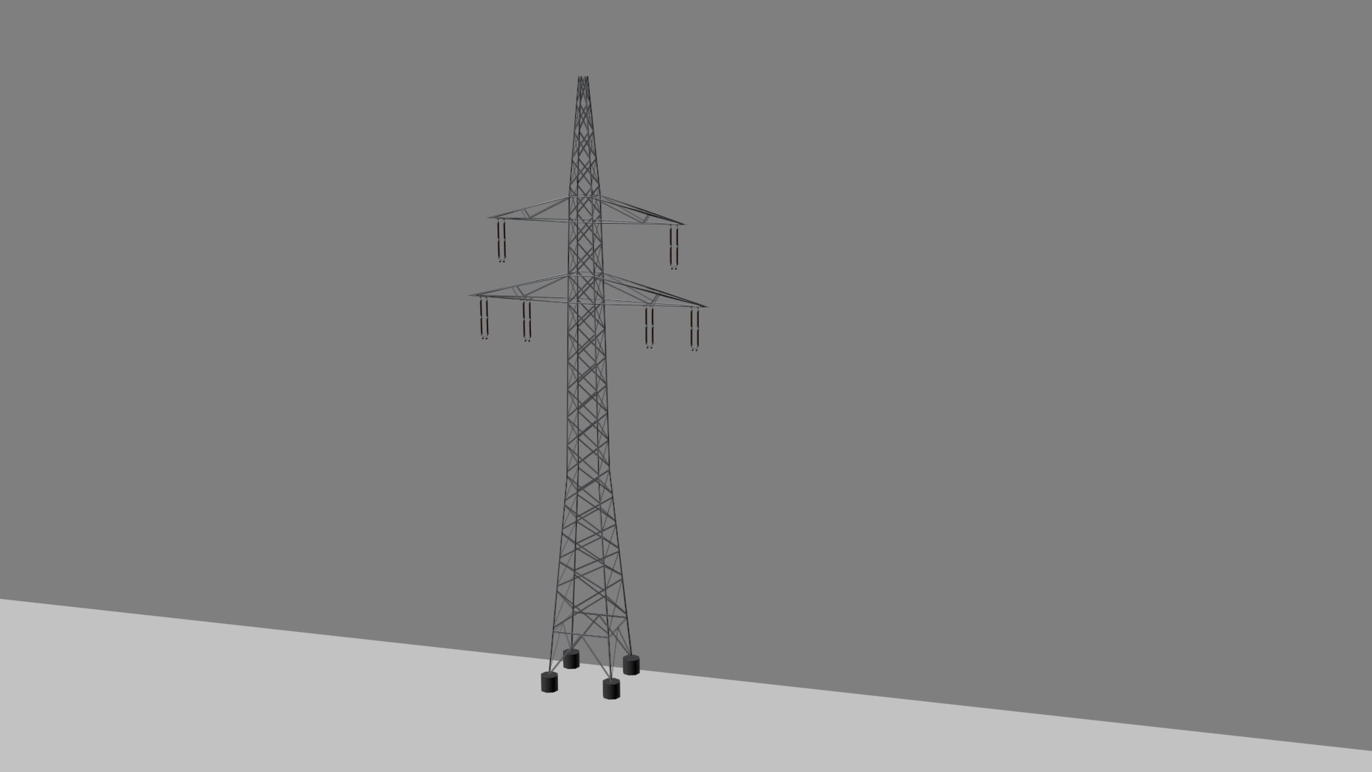 Angle Pylon Low Poly 3D Model - TurboSquid 1969538