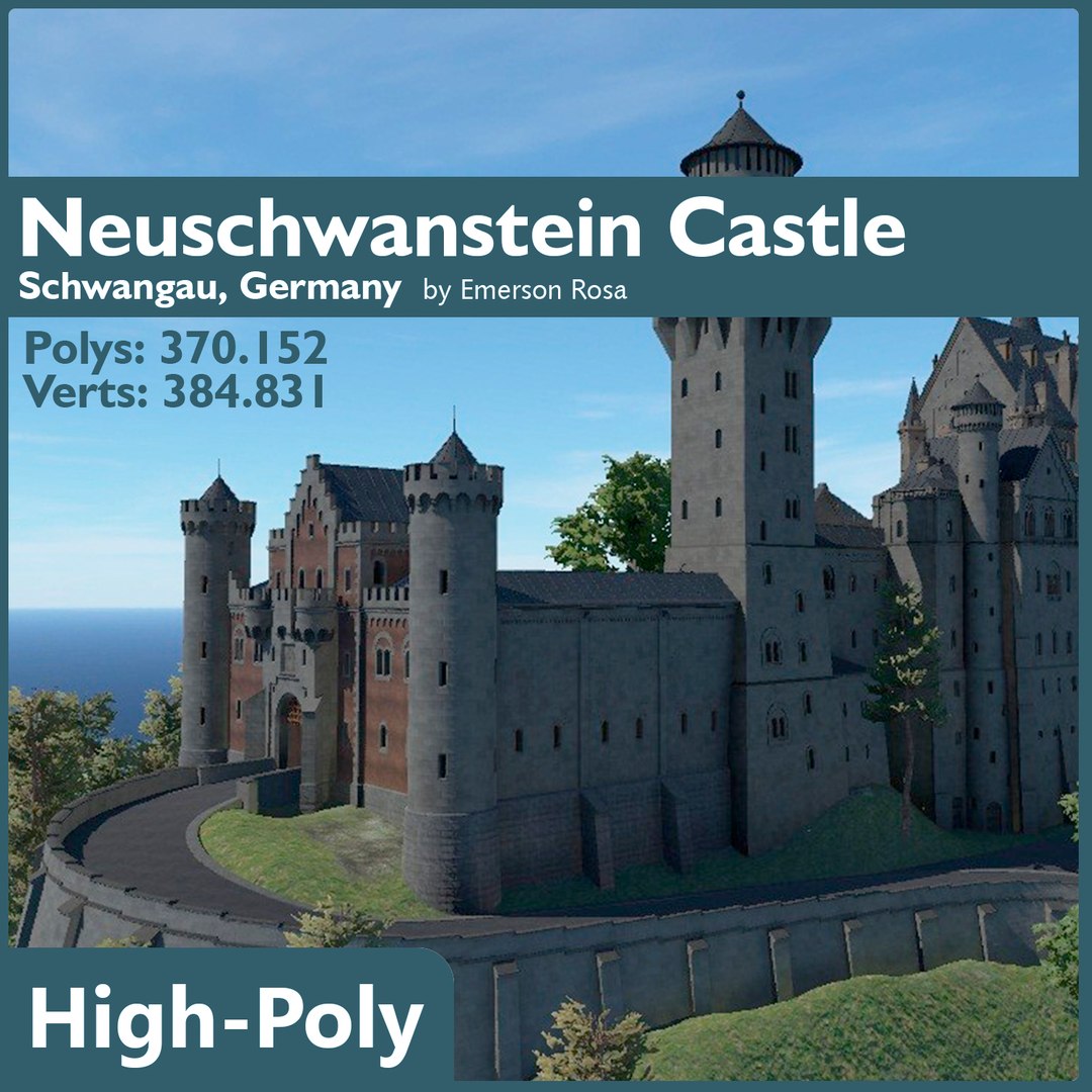 3d model neuschwanstein castle