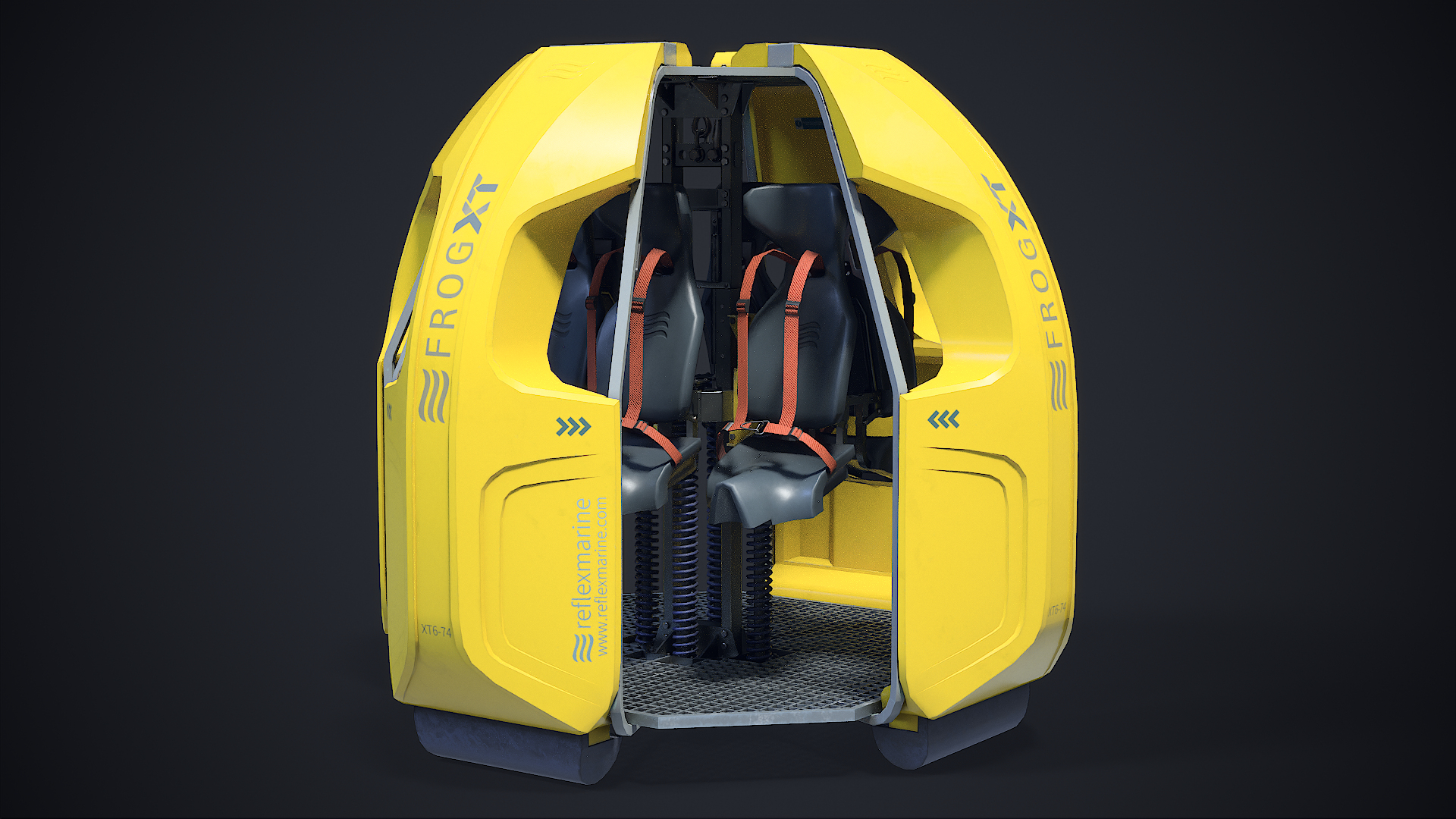 3D Frog X-T6 Offshore Crane Transfer Carrier - TurboSquid 1893660