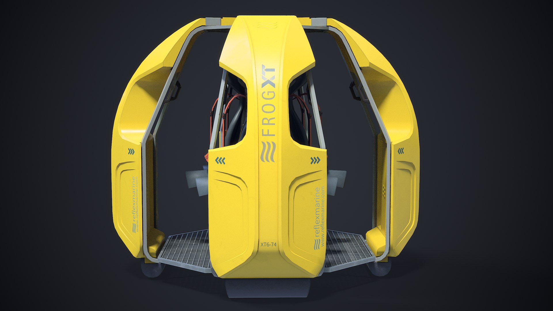 3D Frog X-T6 Offshore Crane Transfer Carrier - TurboSquid 1893660