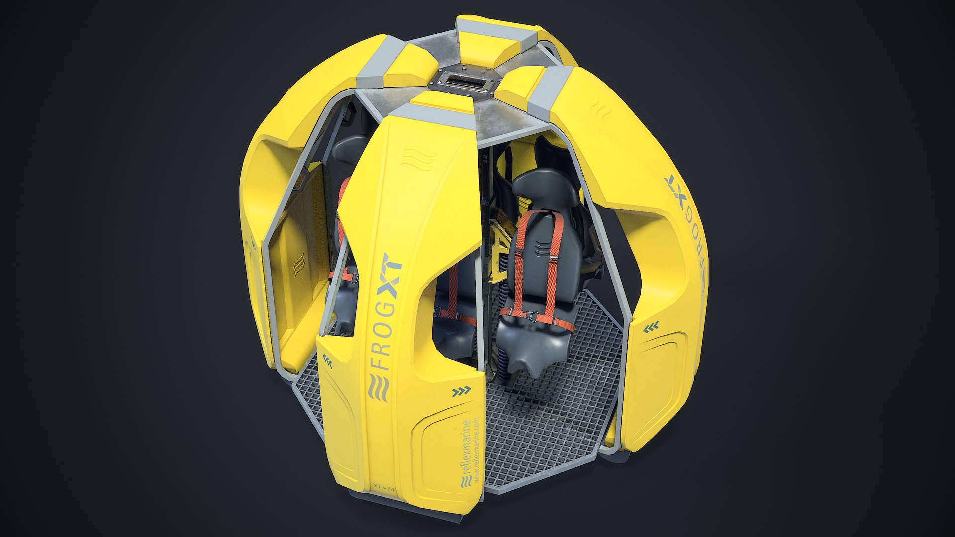 3D Frog X-T6 Offshore Crane Transfer Carrier - TurboSquid 1893660