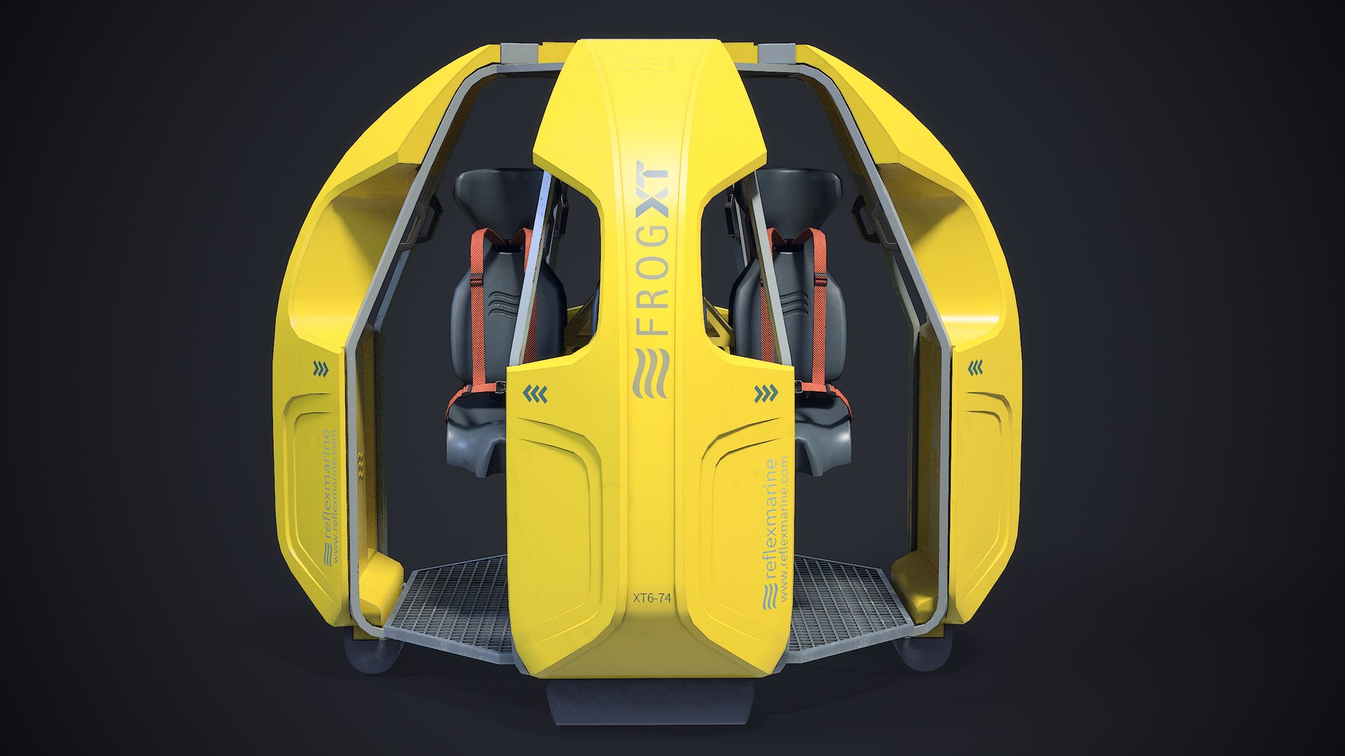 3D Frog X-T6 Offshore Crane Transfer Carrier - TurboSquid 1893660