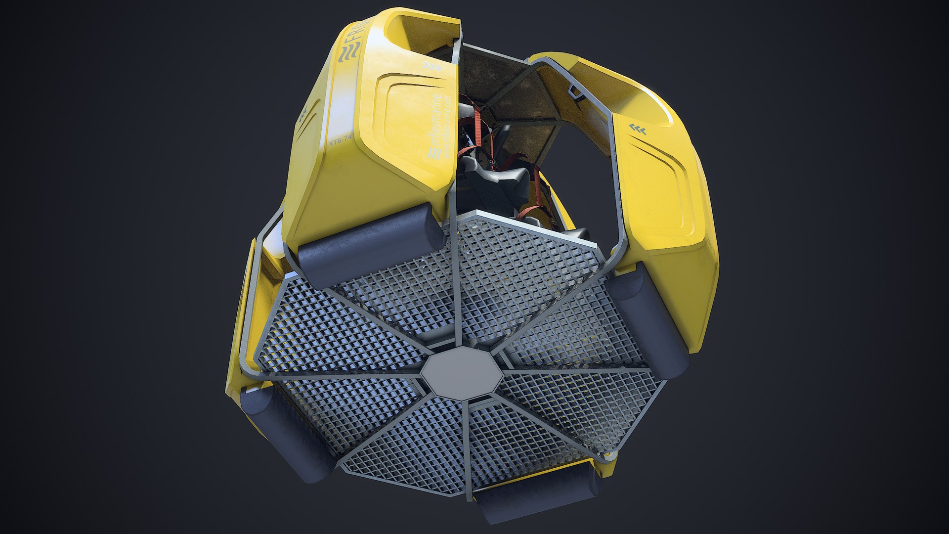 3D Frog X-T6 Offshore Crane Transfer Carrier - TurboSquid 1893660