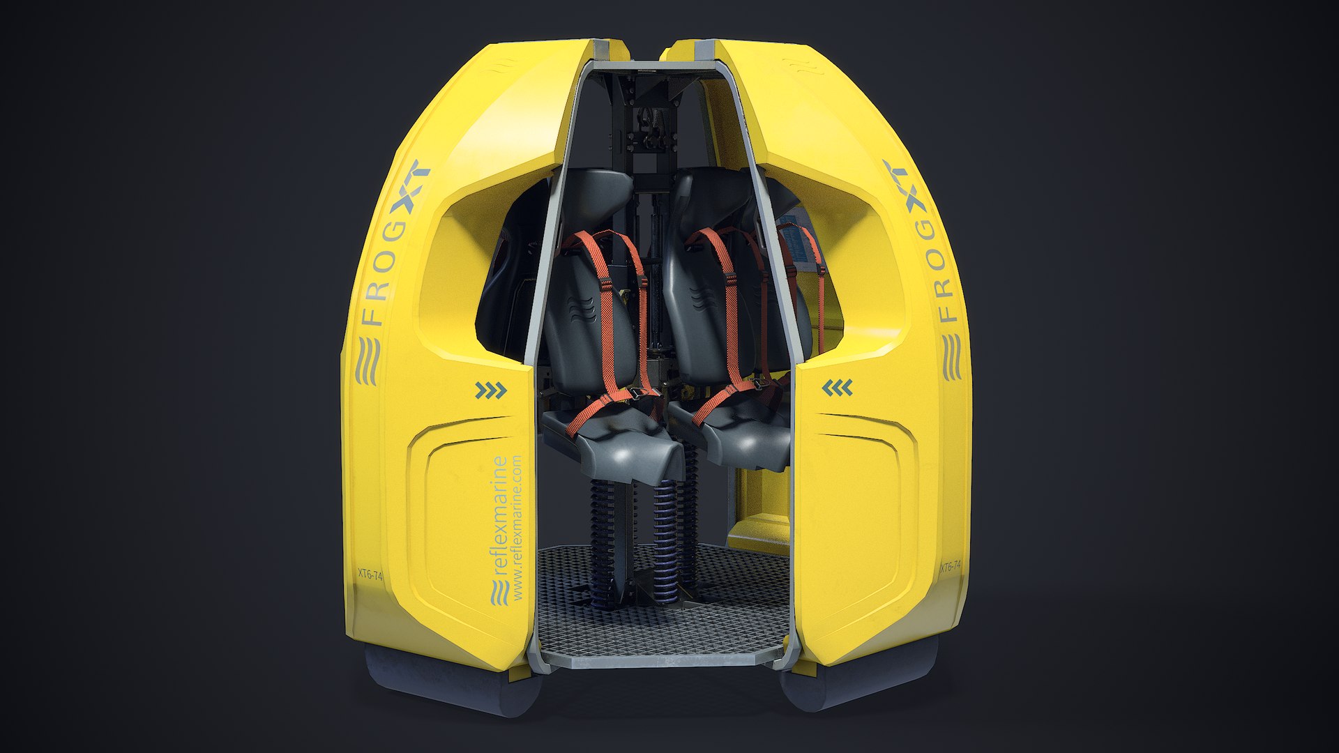 3D Frog X-T6 Offshore Crane Transfer Carrier - TurboSquid 1893660